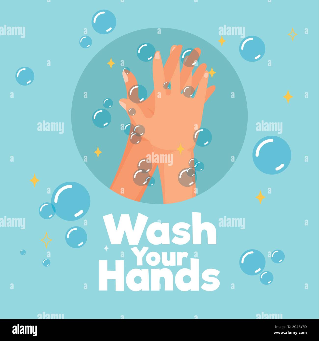 Hand washig poster Stock Vector Image & Art - Alamy