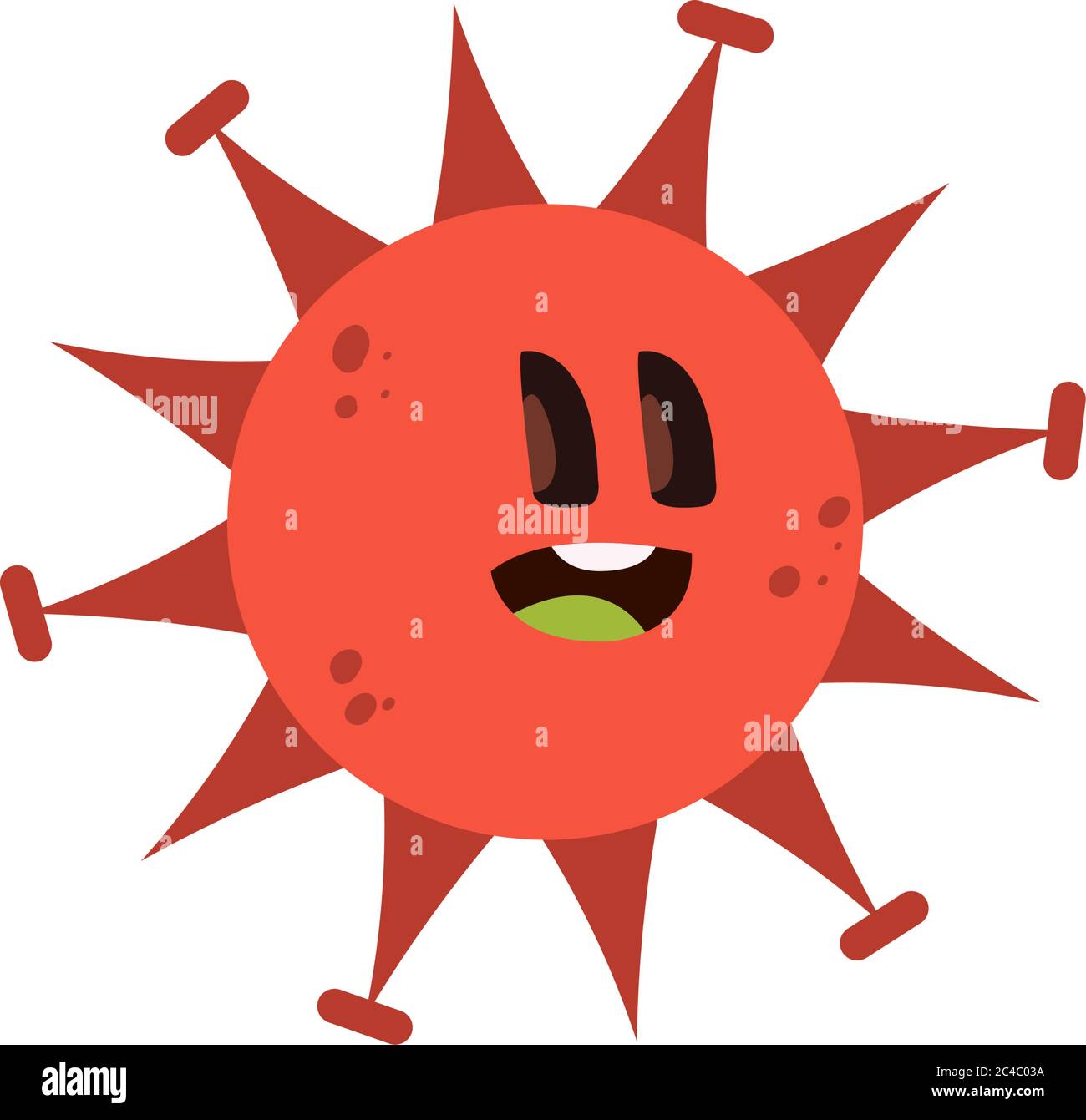 Isolated virus cartoon Stock Vector Image & Art - Alamy