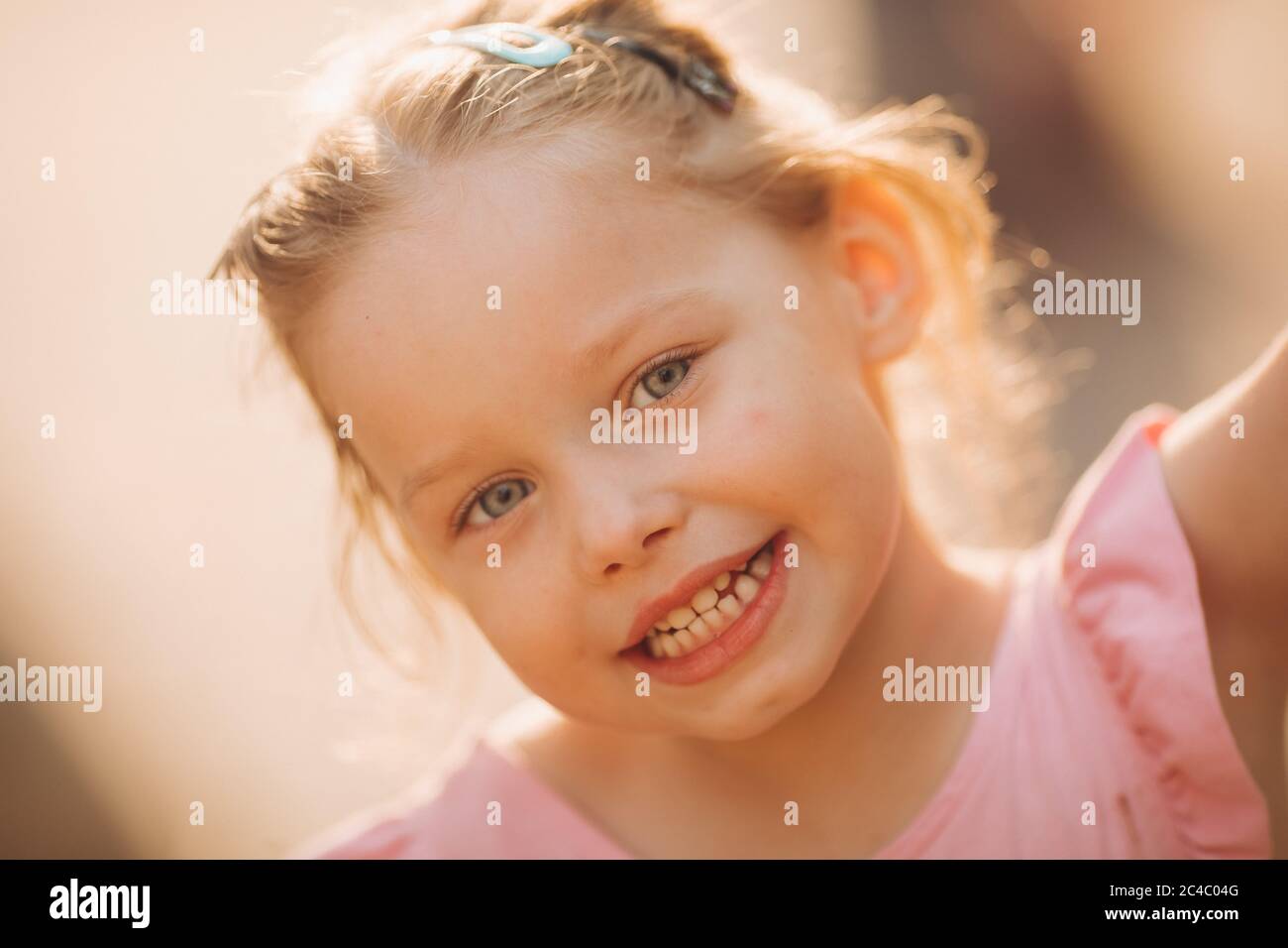 Picture of beautiful young caucasian female with short fair hair, white ...