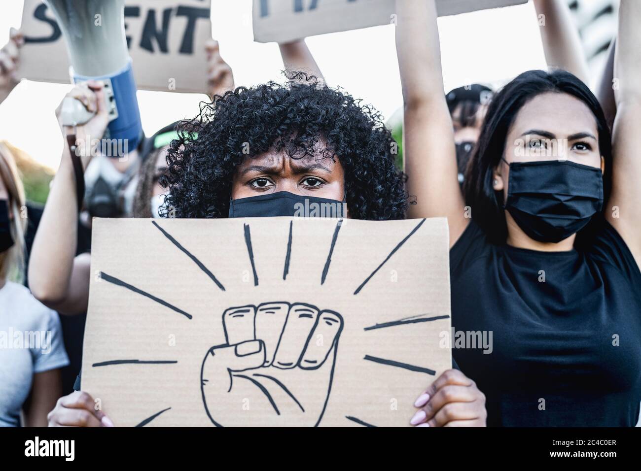 Black lives matter international activist movement protesting against ...
