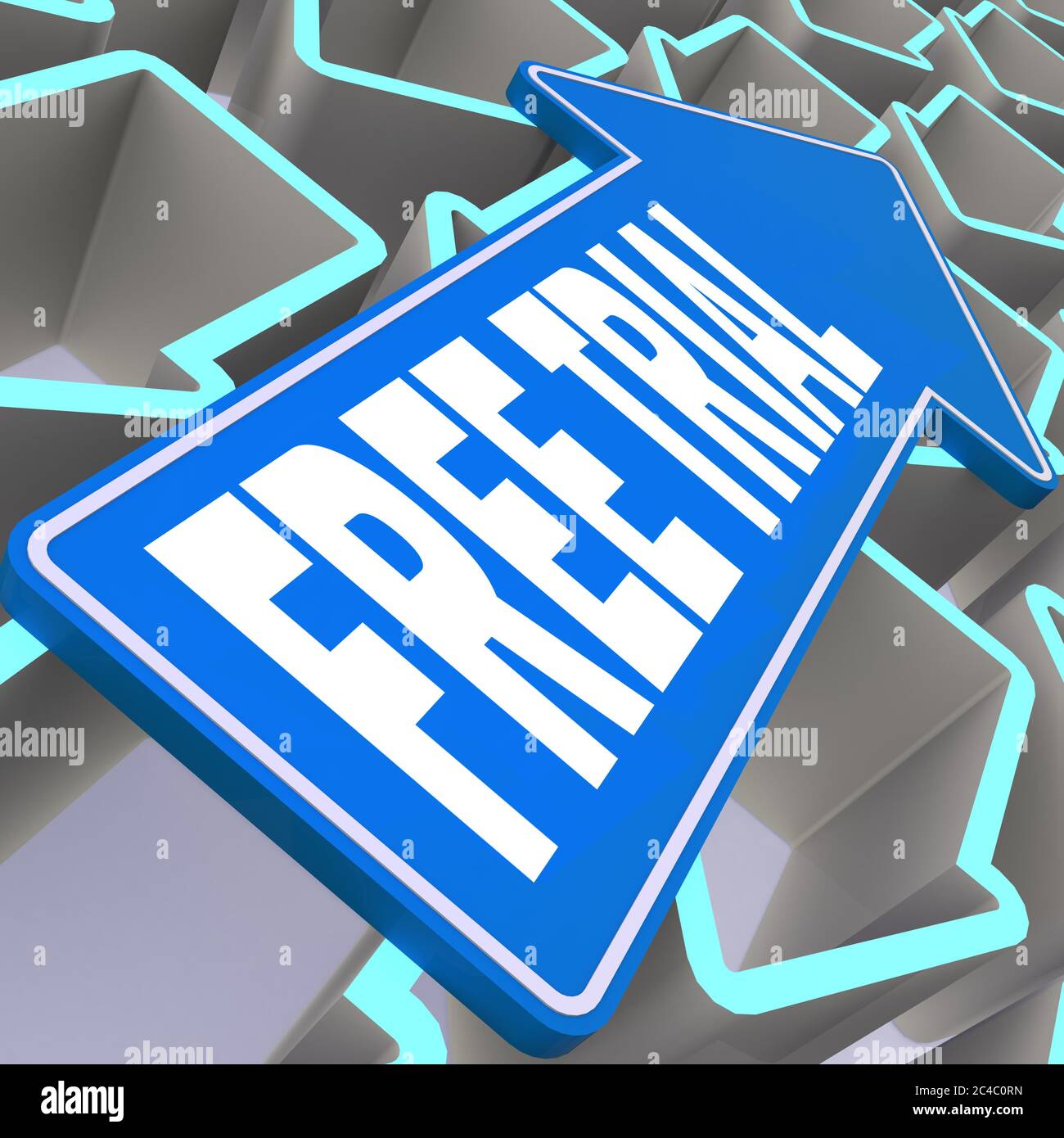 Arrow sign trial hi-res stock photography and images - Alamy