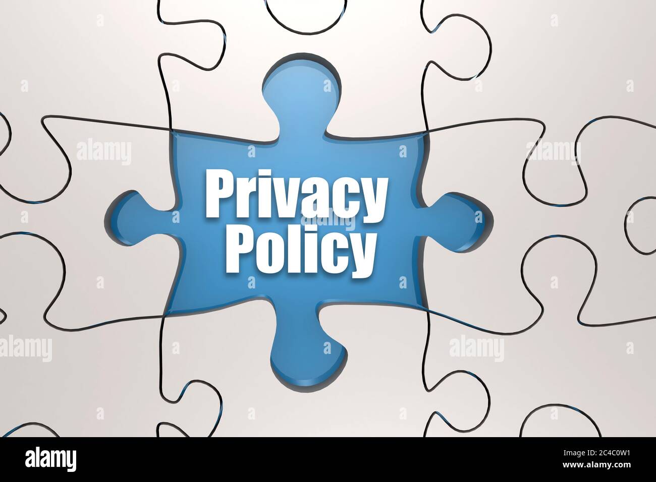Privacy Policy word on jigsaw puzzle, 3D rendering Stock Photo - Alamy