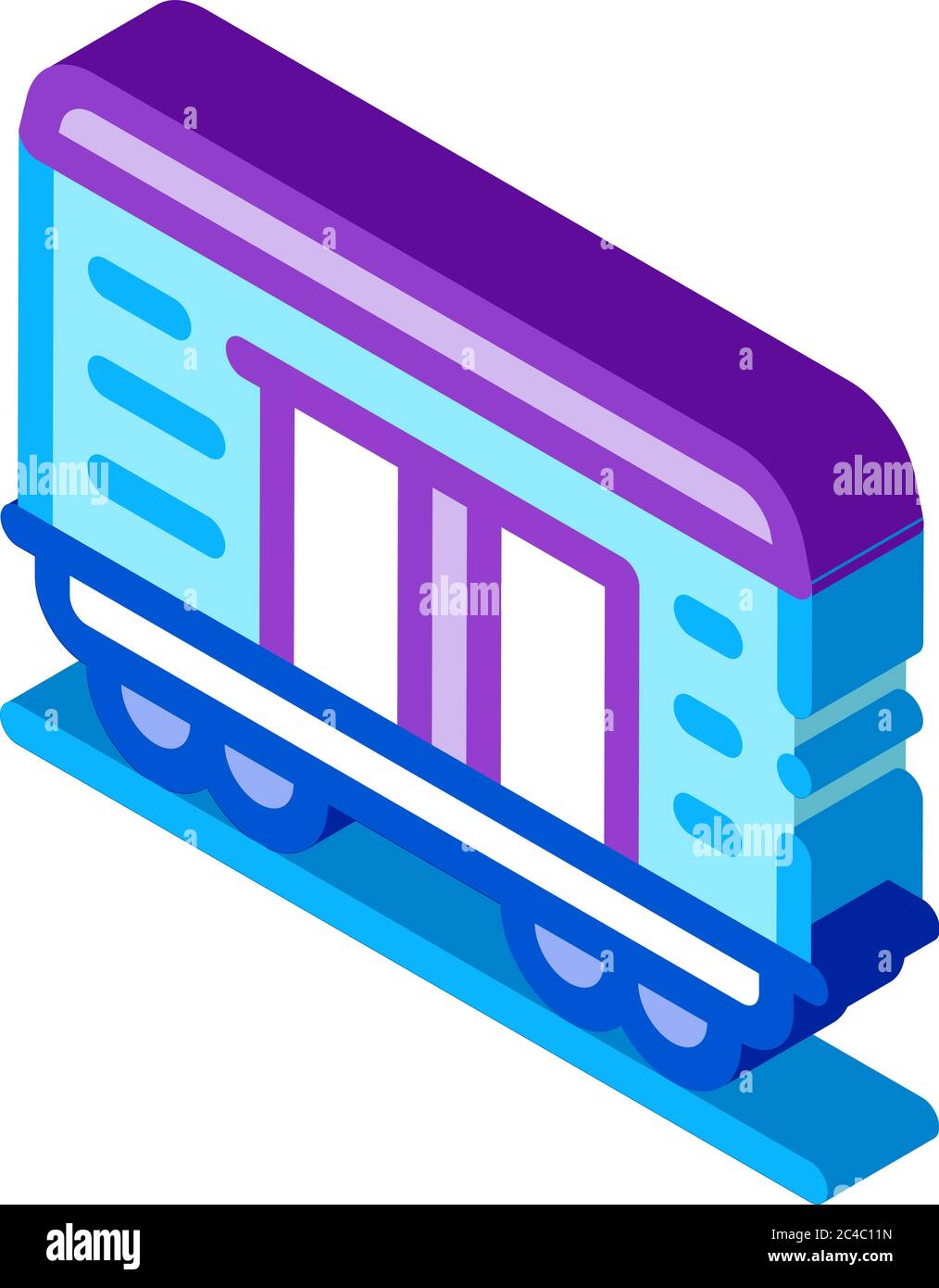 freight wagon isometric icon vector illustration Stock Vector Image ...