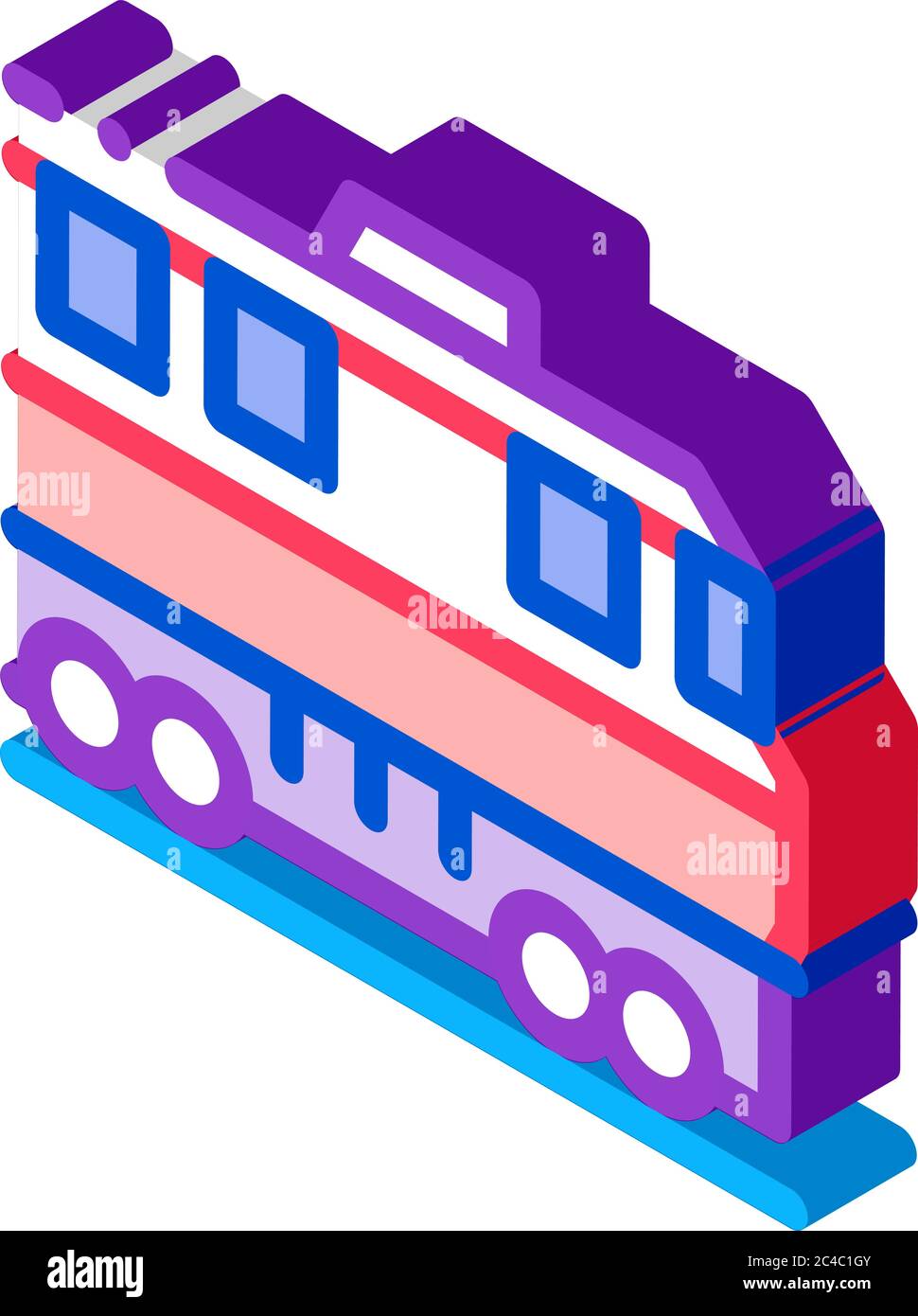 train transportation isometric icon vector illustration Stock Vector ...