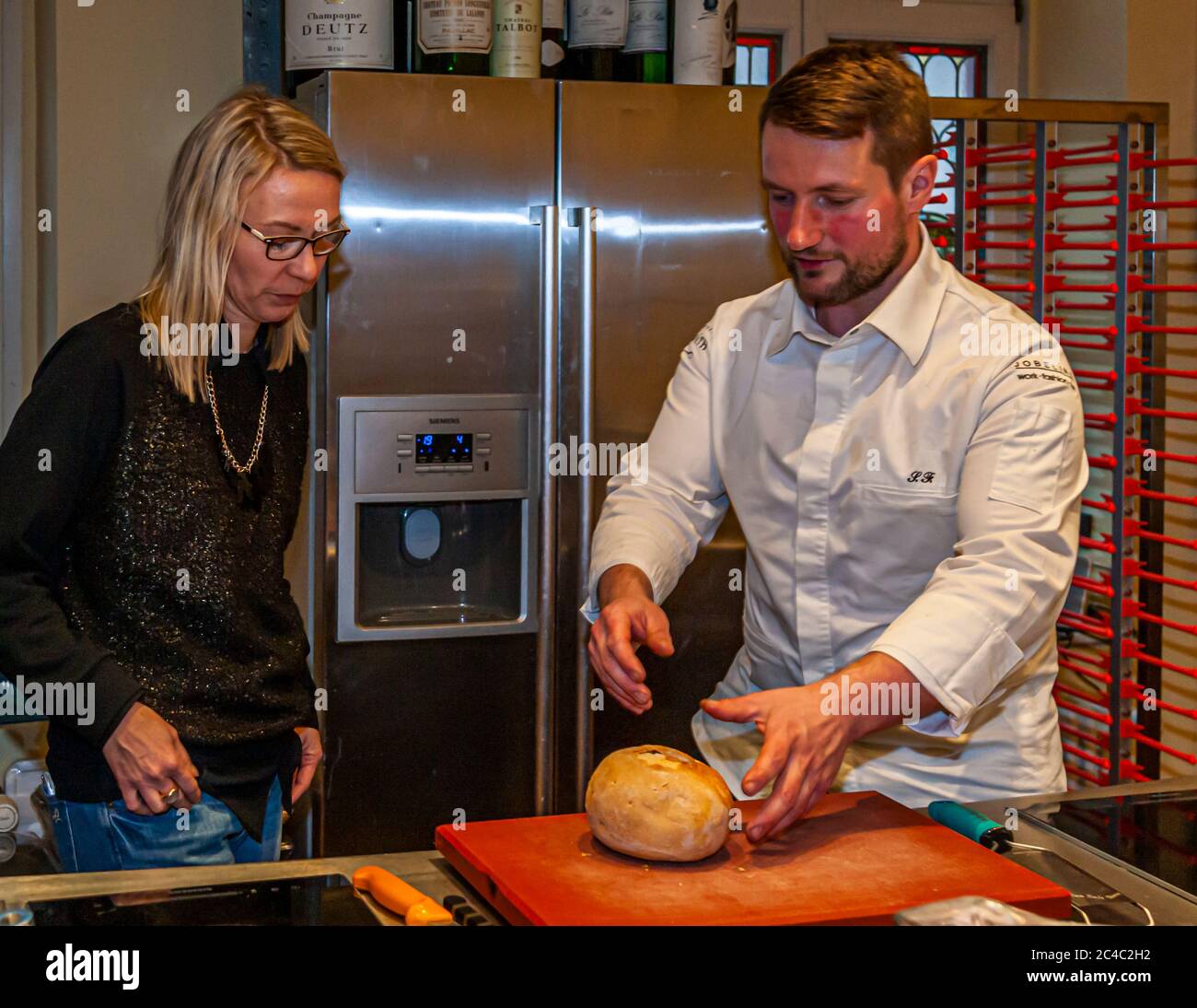 Michelin Star Chef Sebastian Frank at the Rheingau Gourmet Festival in ...