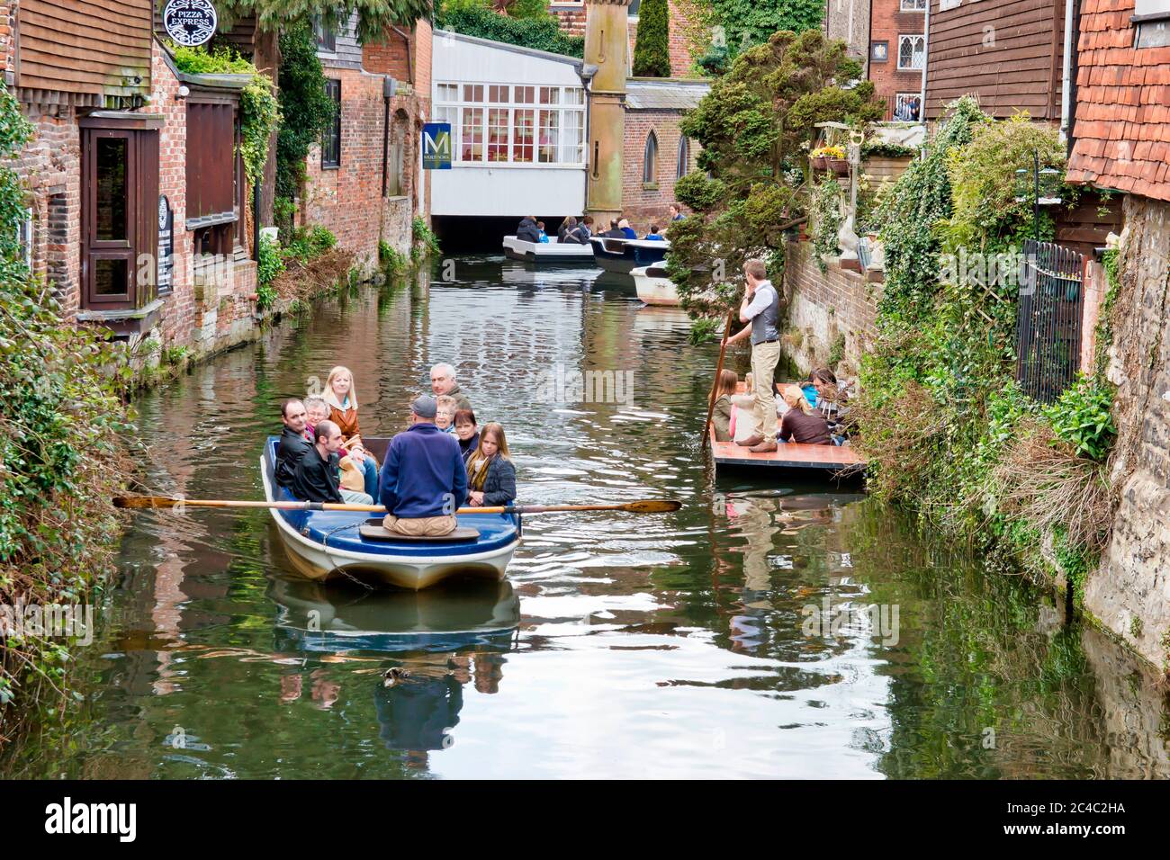Boat Trip,Tour,River Stour,Canterbury,Kent,England Stock Photo - Alamy