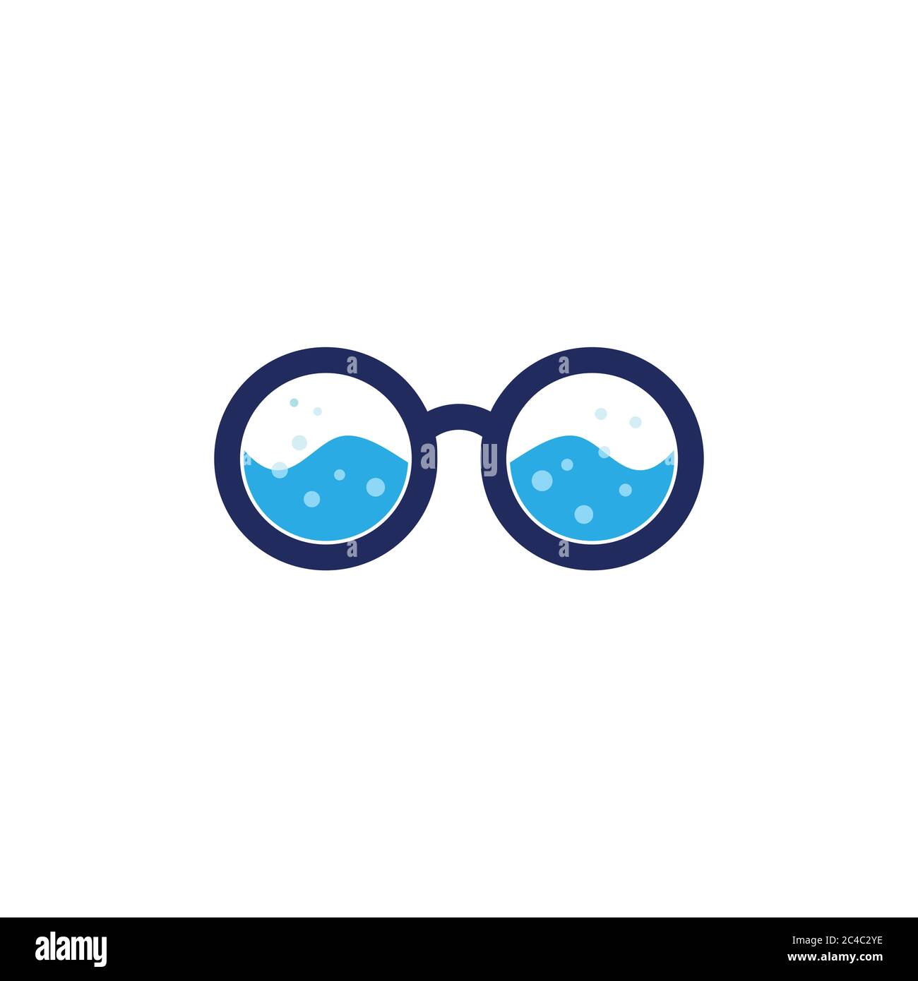 Eyeglasses symbol flat design hi-res stock photography and images - Alamy