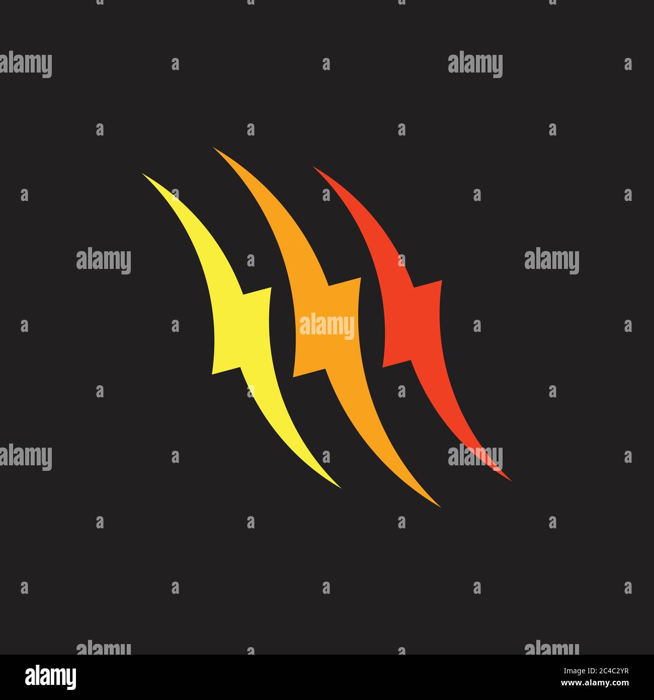 thunder energy simple decoration vector Stock Vector Image & Art - Alamy