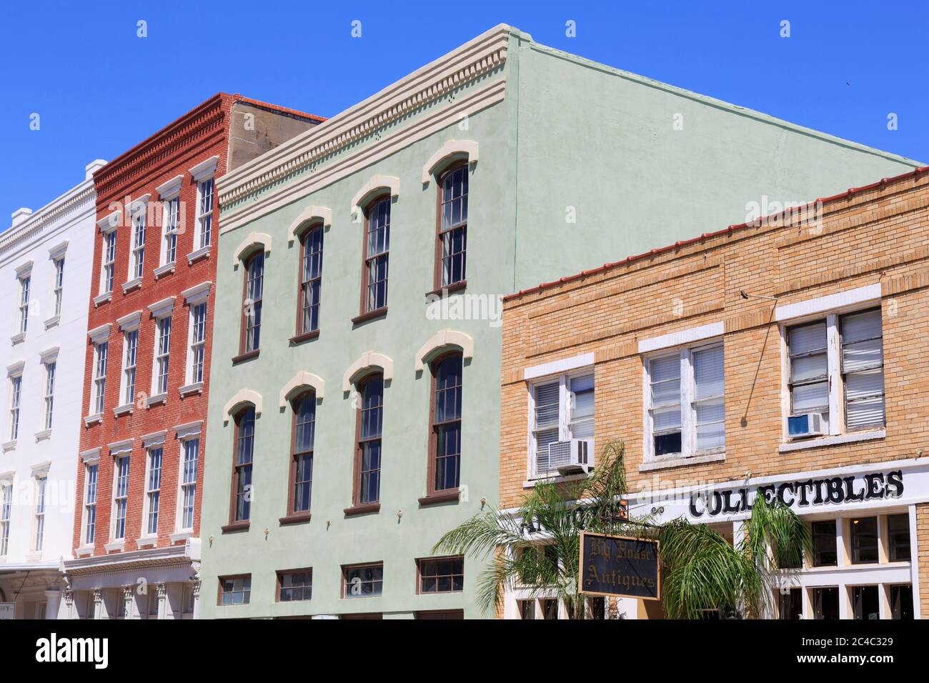 Mechanic Street in the Historic Strand District,Galveston,Texas,USA ...