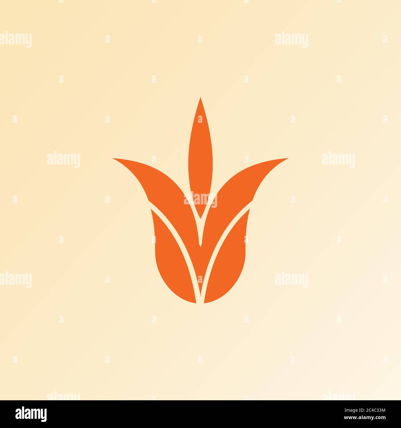 plant geometric simple logo vector Stock Vector Image & Art - Alamy