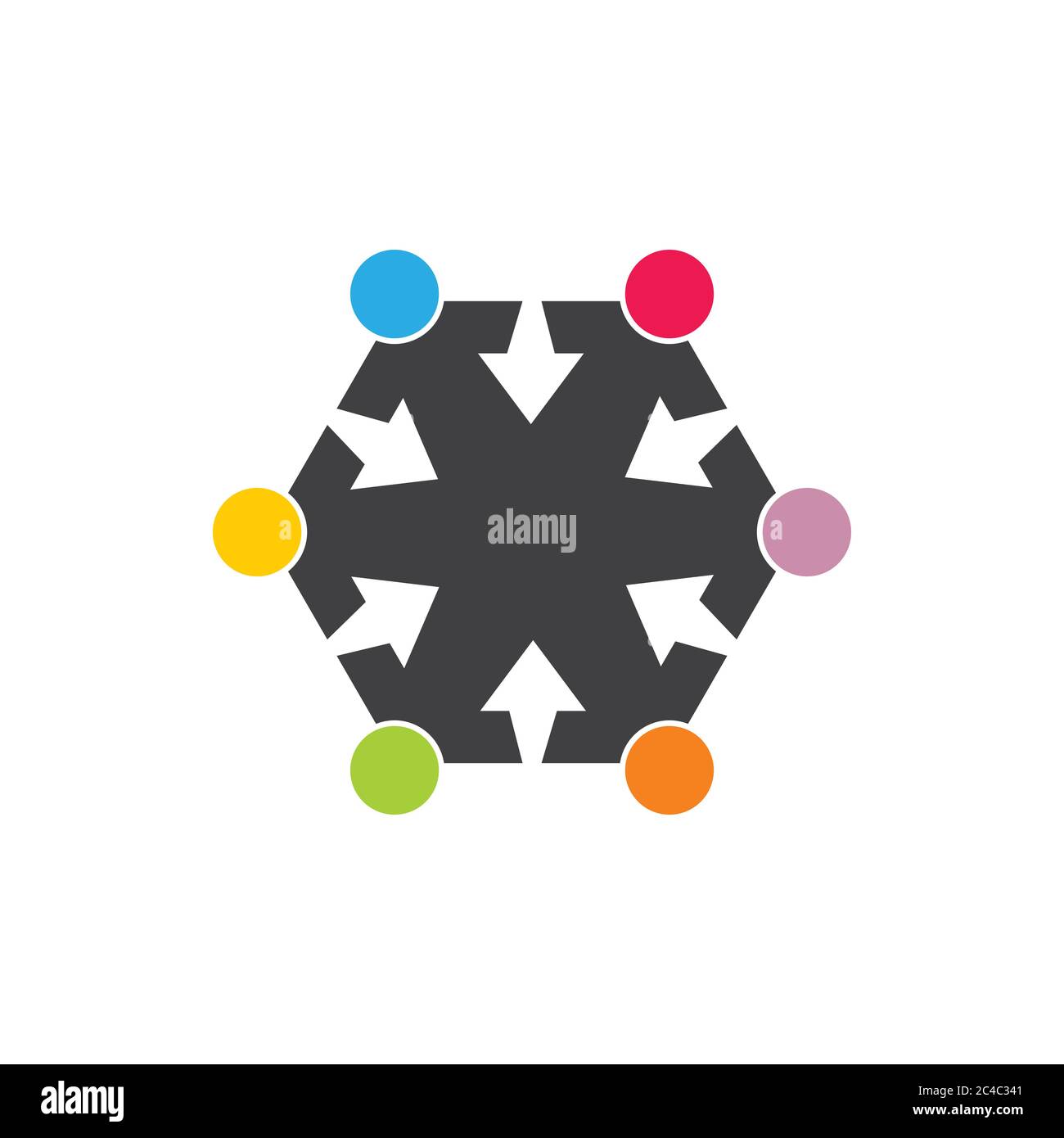 people kid holding hand circle logo vector Stock Vector Image & Art - Alamy