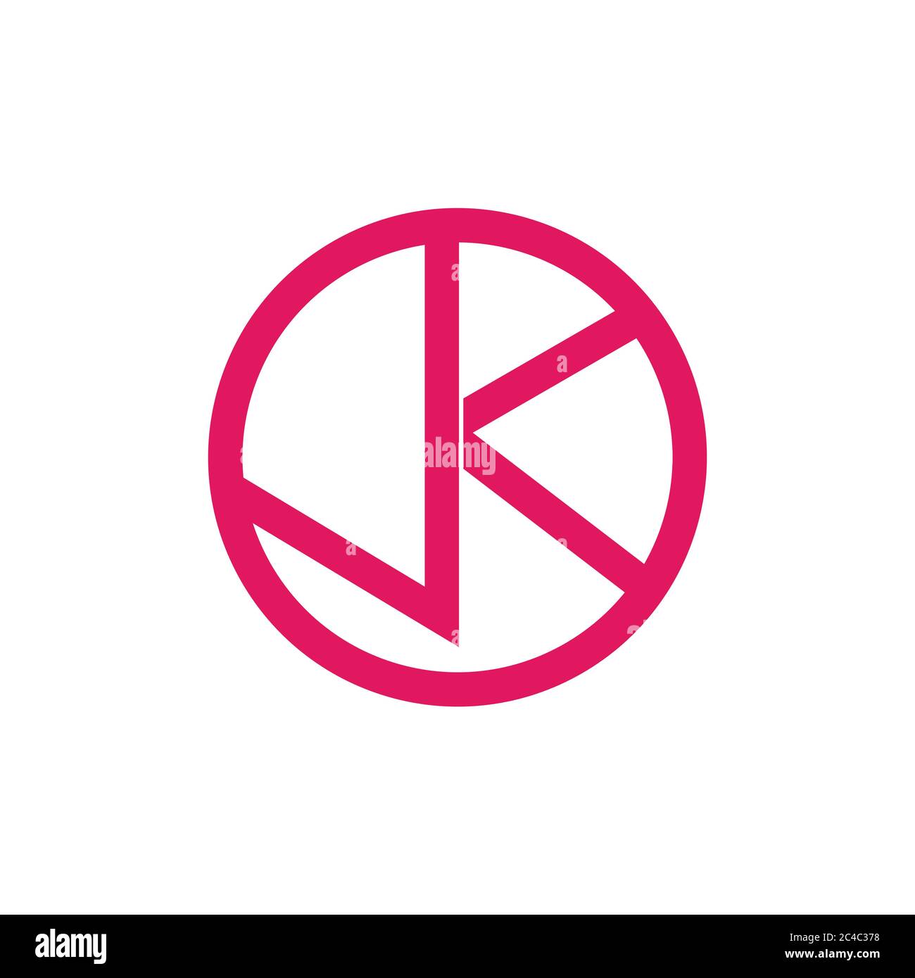 letter jk simple geometric line logo vector Stock Vector Image & Art ...