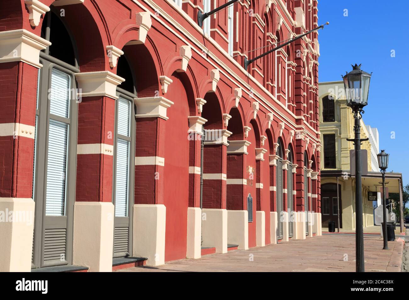 Kempner Street,Historic Strand District,Galveston,Texas,USA Stock Photo ...