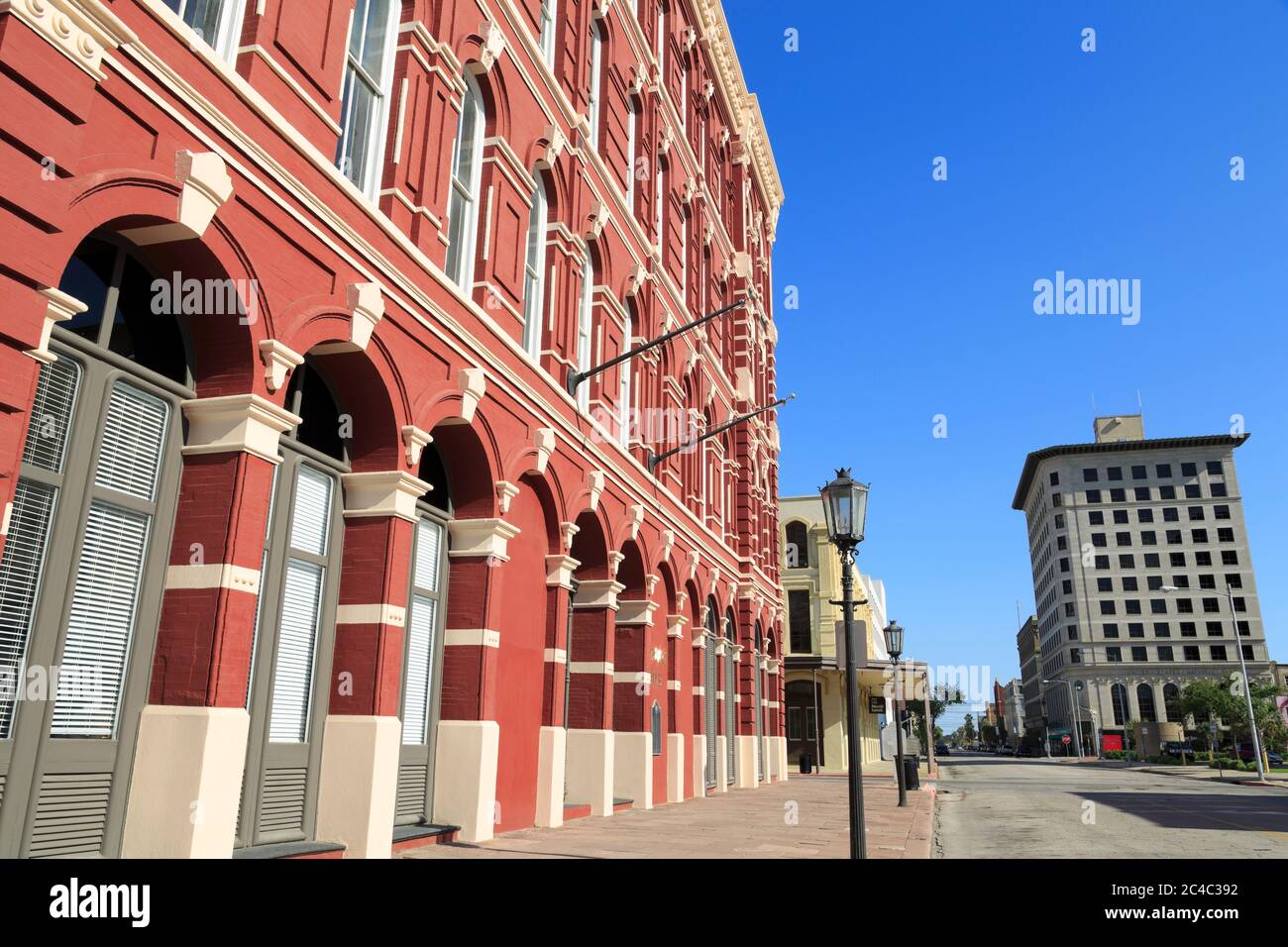 Kempner Street,Historic Strand District,Galveston,Texas,USA Stock Photo ...