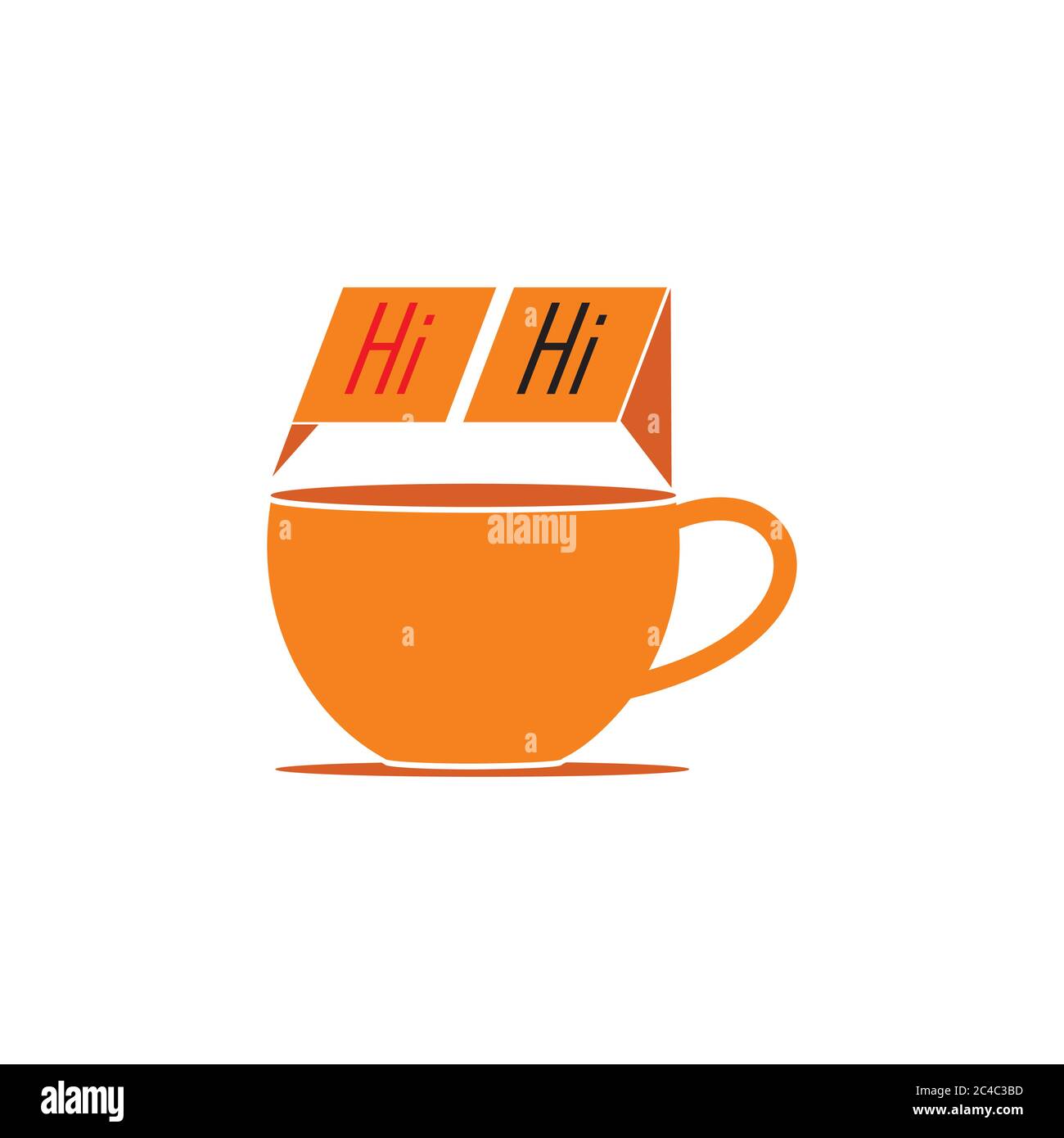 coffee cup bubble talk cafe logo vector Stock Vector Image & Art - Alamy