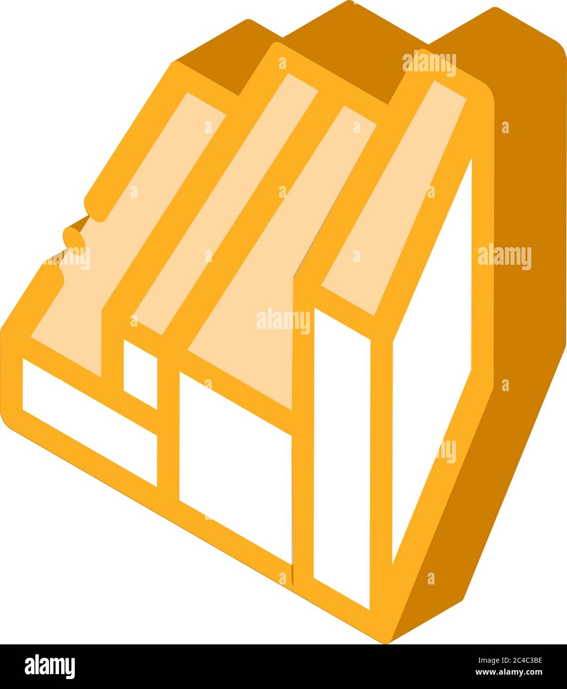 wood planks different sizes isometric icon vector illustration Stock ...