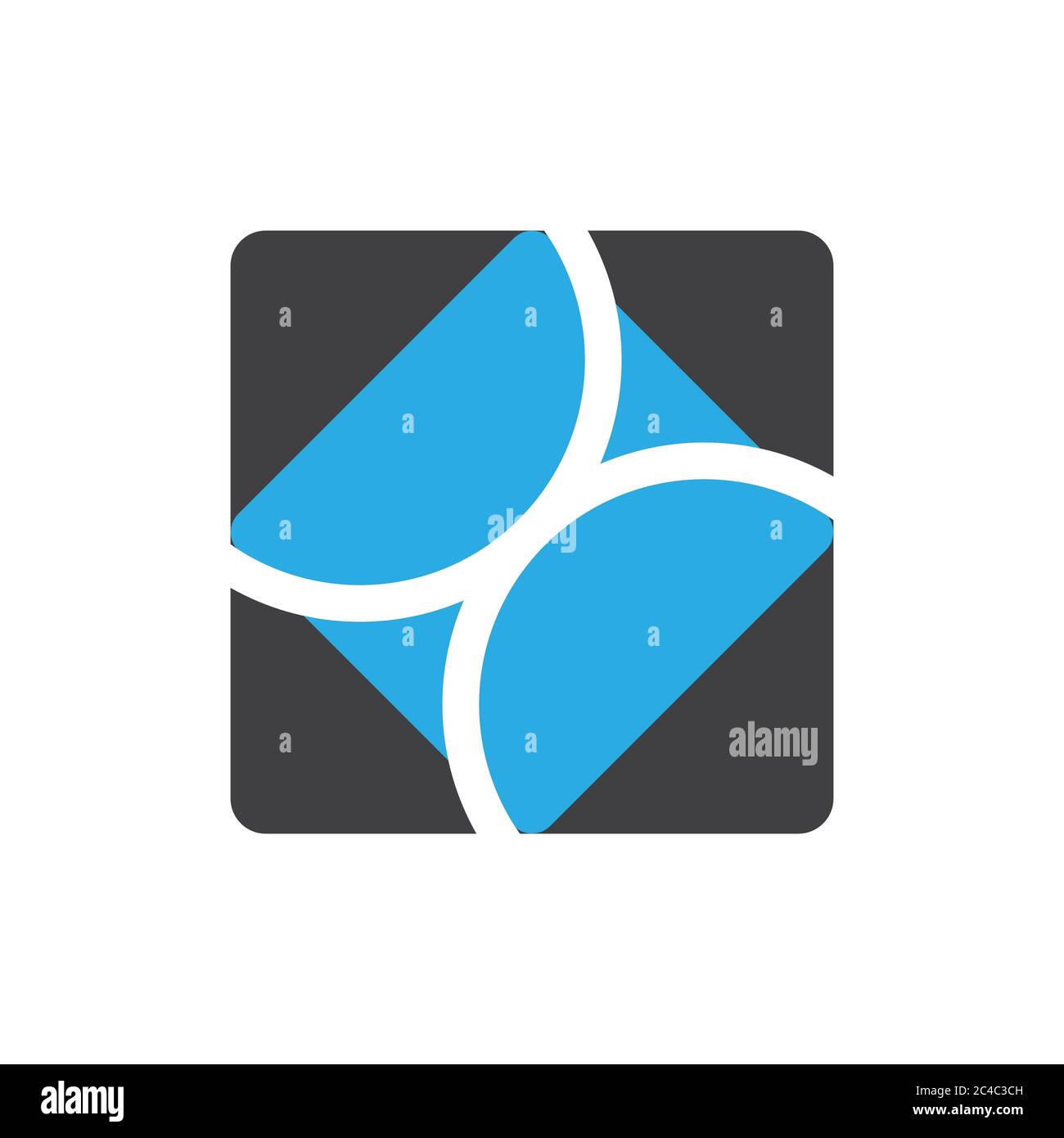 number 8 square geometric logo vector Stock Vector Image & Art - Alamy