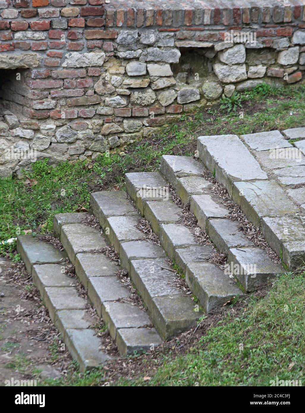Old Stone Stairs in Park Outdoor Stock Photo - Alamy