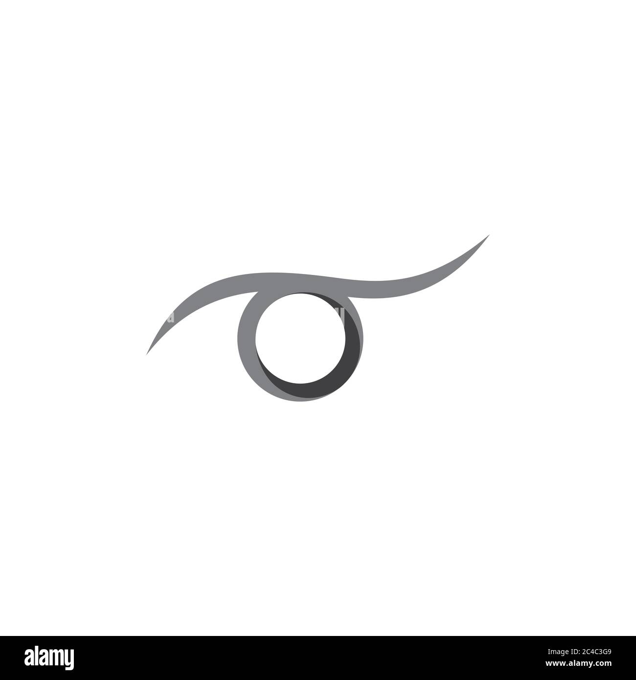 abstract eye curves flow logo vector Stock Vector Image & Art - Alamy