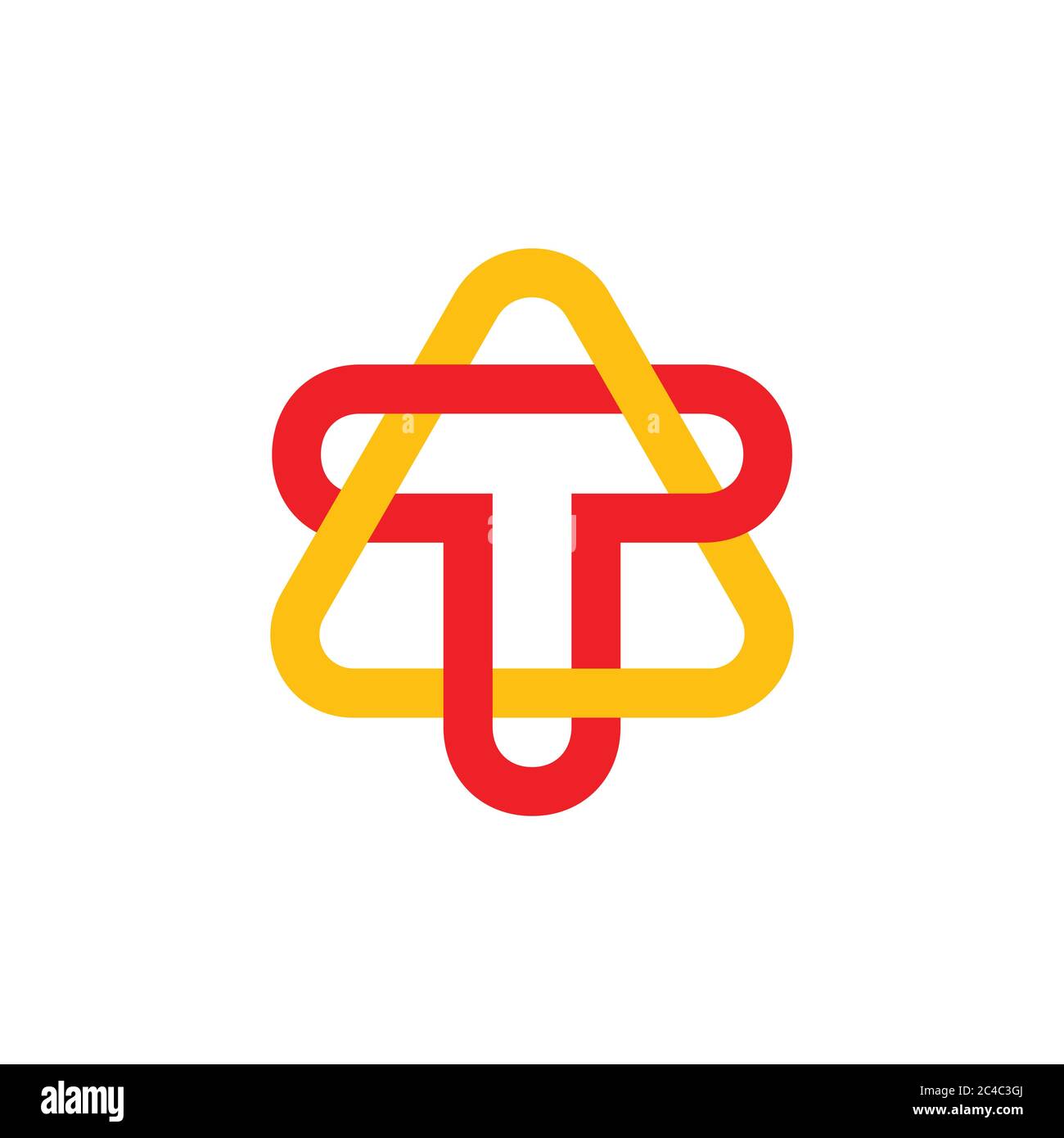 letter t triangle shape logo vector Stock Vector Image & Art - Alamy