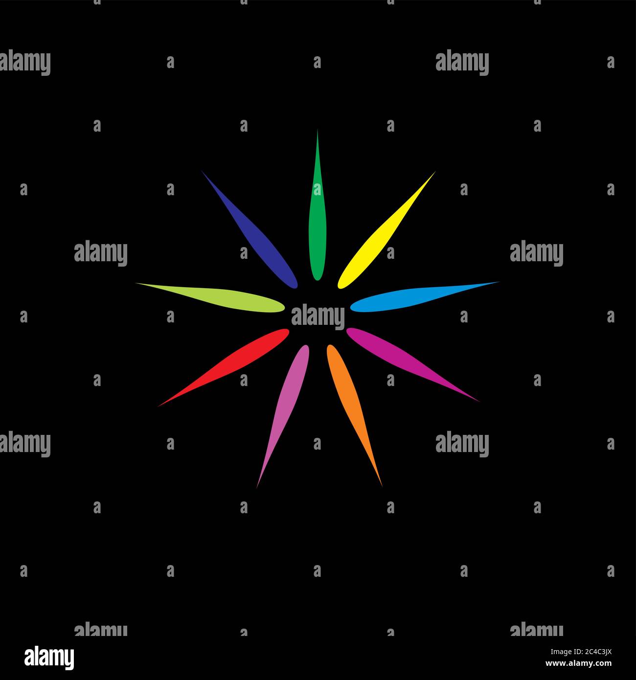 star colorful simple logo vector Stock Vector Image & Art - Alamy