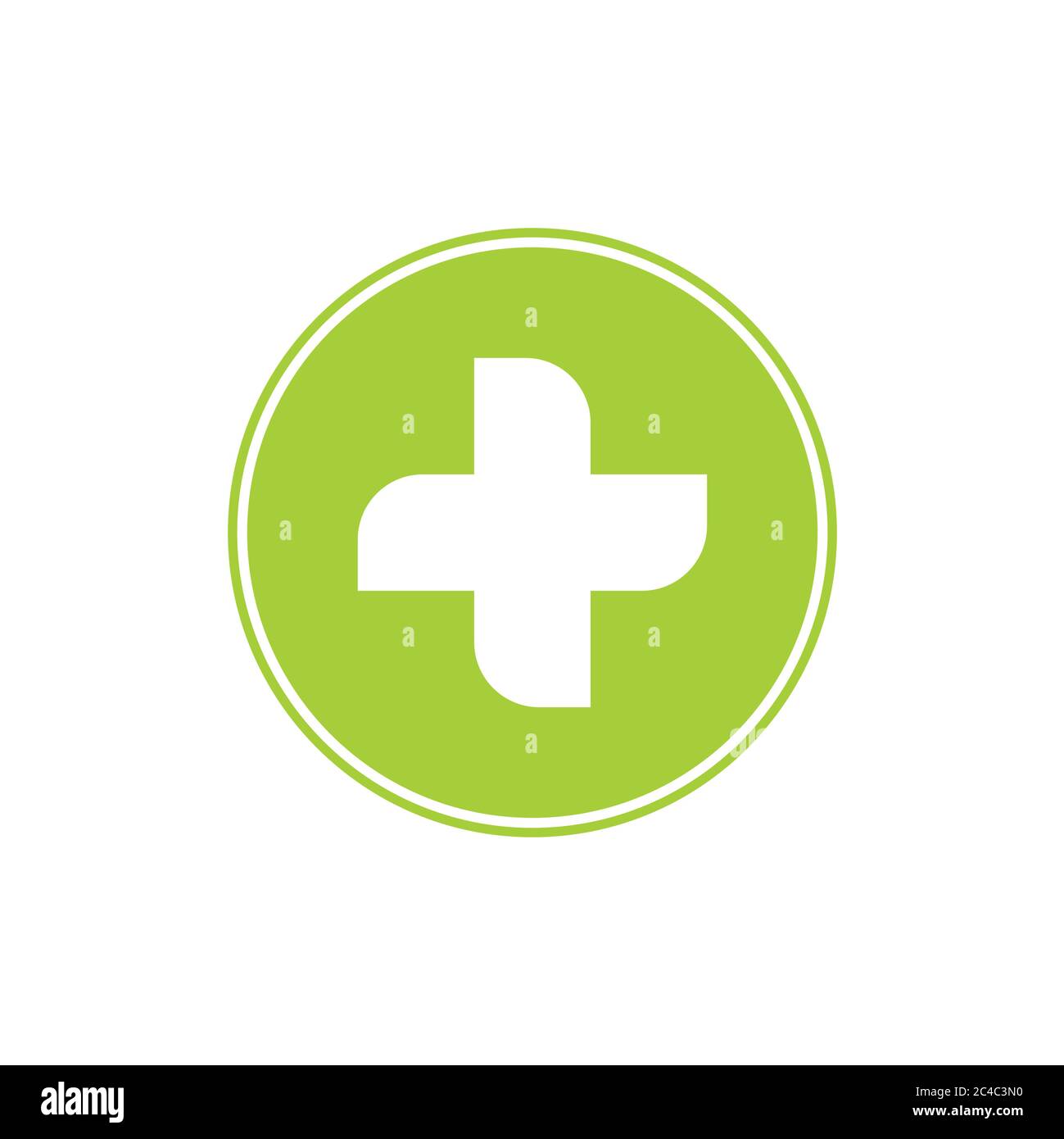 simple curves plus medical logo vector Stock Vector Image & Art - Alamy