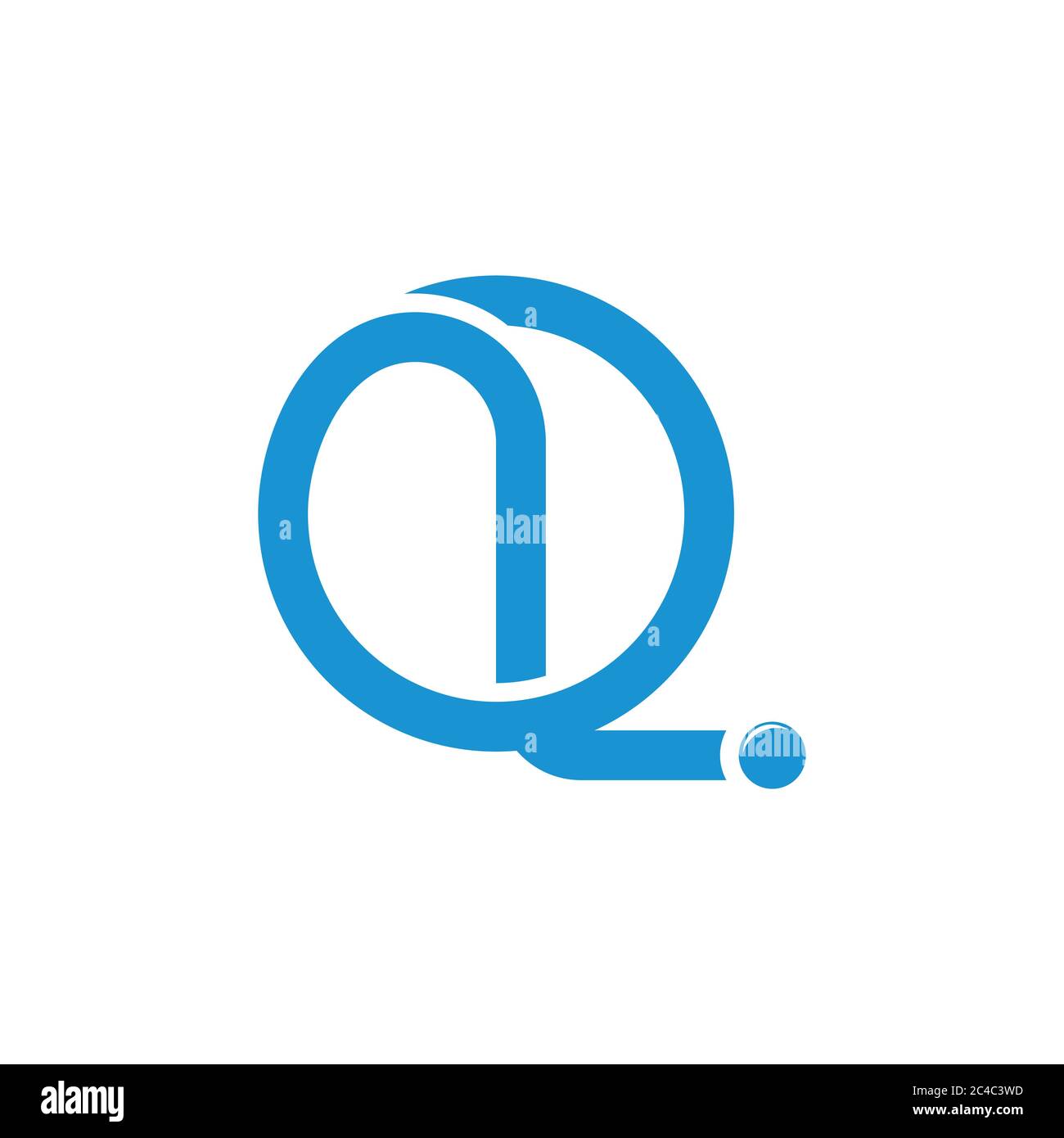 letter q circle geometric line logo vector Stock Vector Image & Art - Alamy