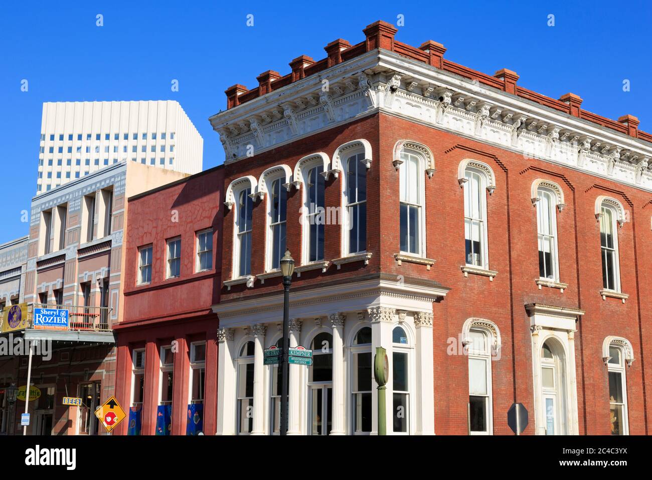 Historic Strand District,Galveston,Texas,USA Stock Photo - Alamy Historic Strand District,Galveston,Texas,USA Stock Photo - Alamy