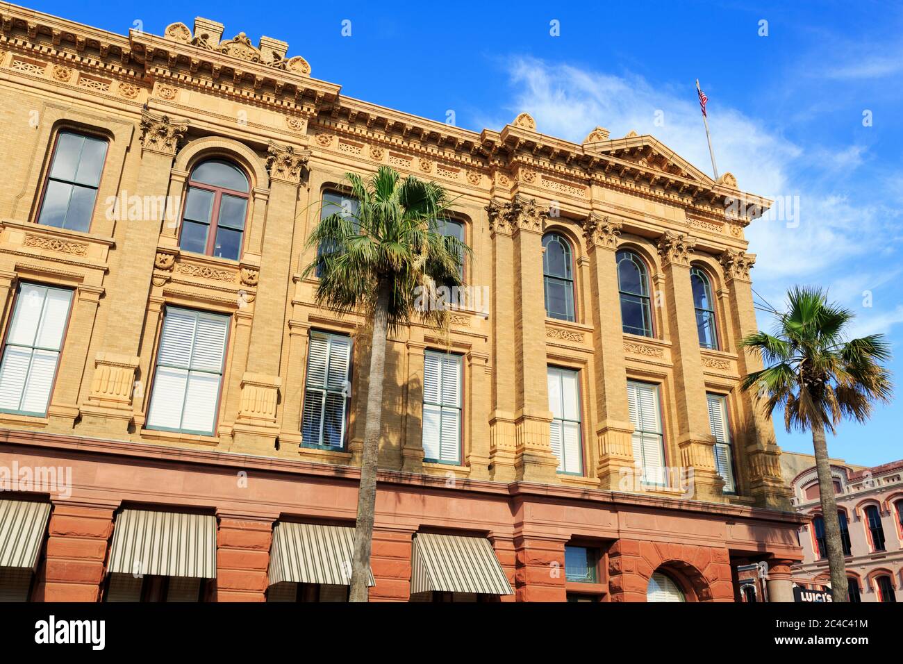 Hutchings Building in the Historic Strand District,Galveston,Texas,USA ...