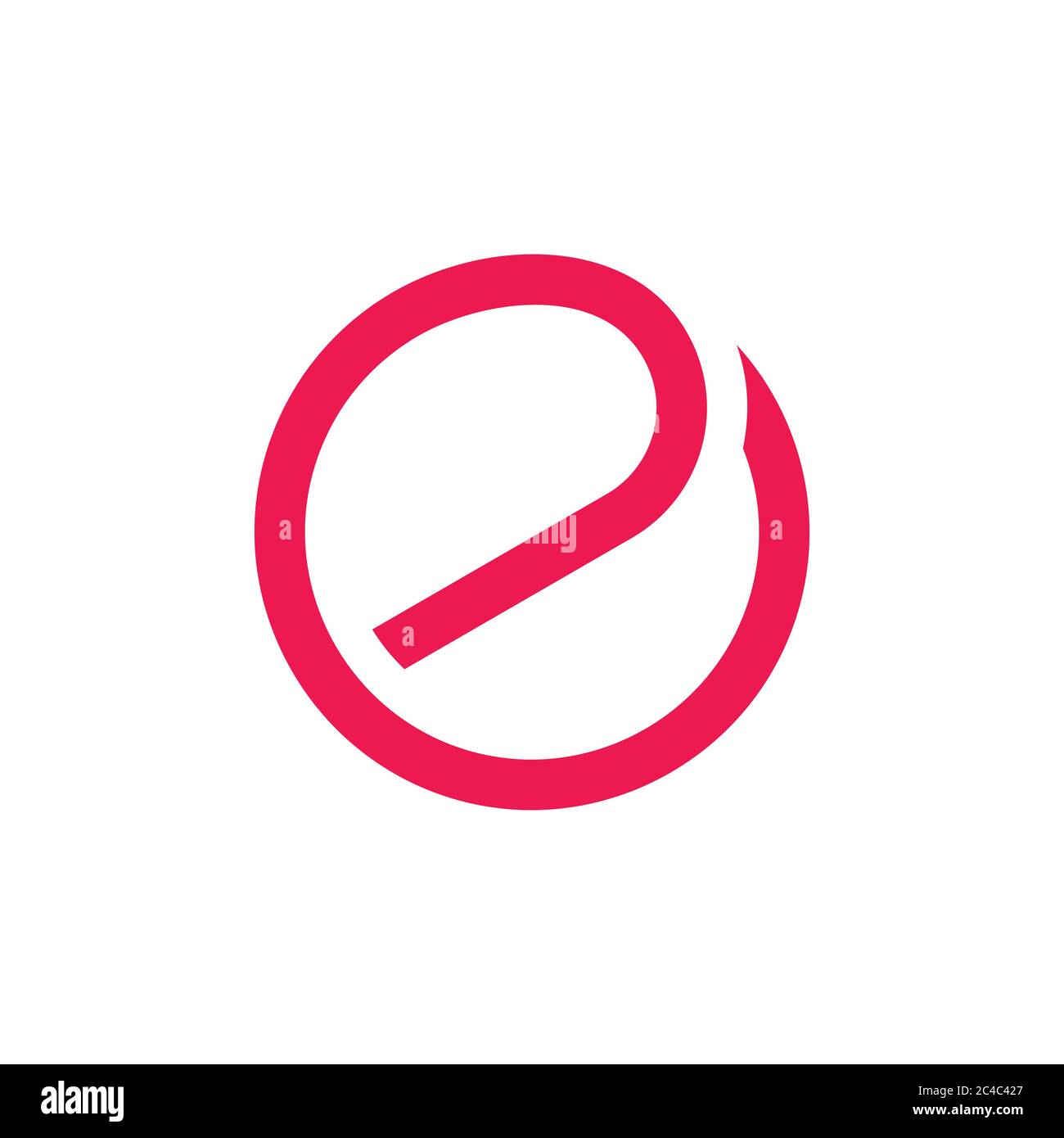 letter e curves circle lines geometric logo Stock Vector Image & Art ...