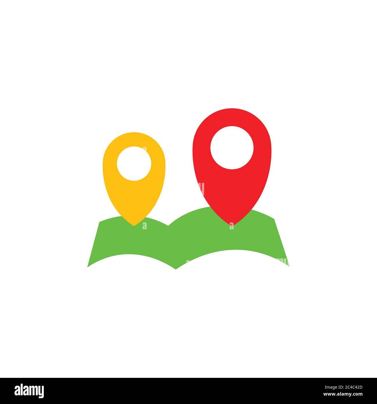 book education pin location online school logo vector Stock Vector ...