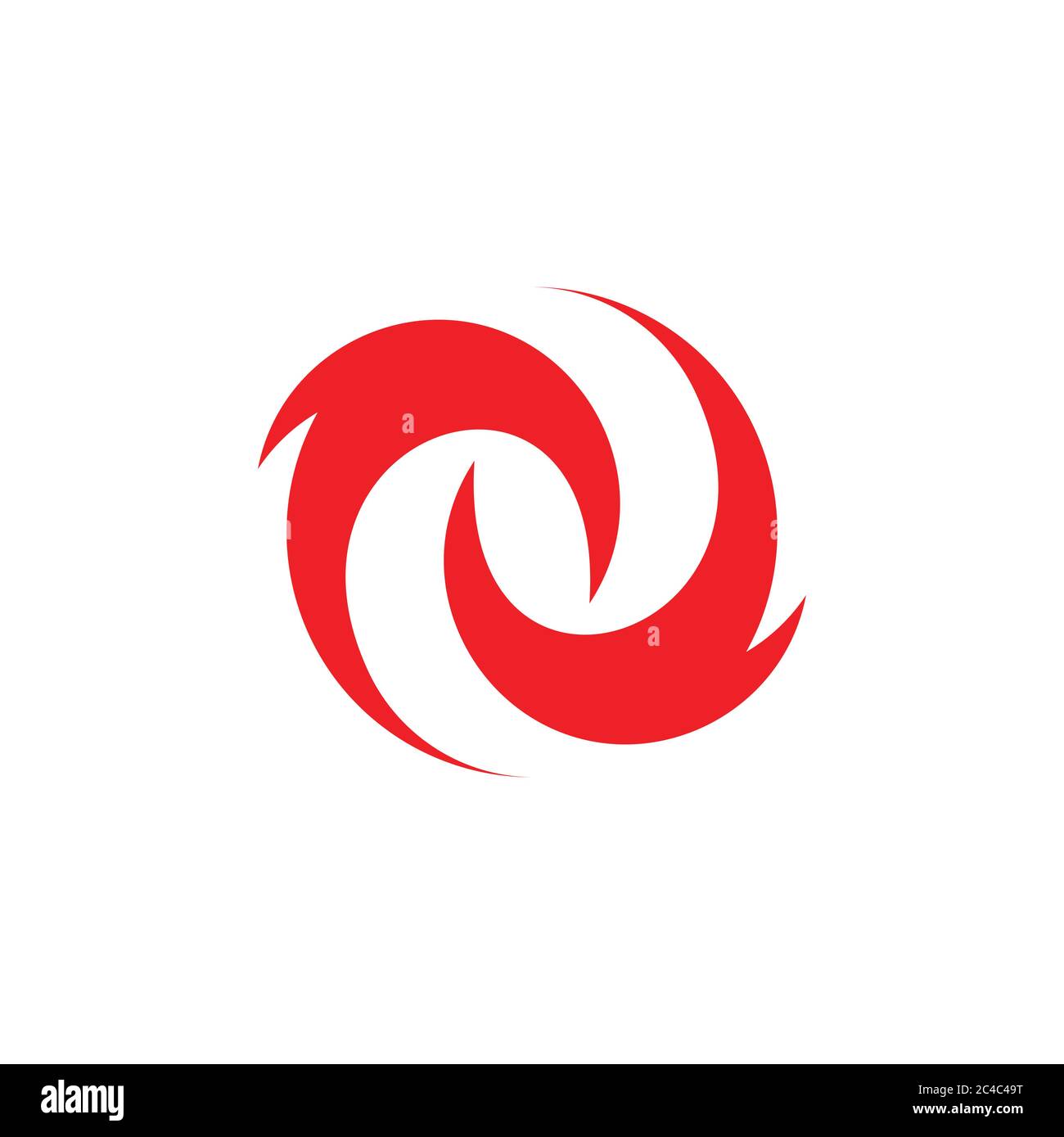 curves circles rotation movement logo vector Stock Vector Image & Art ...