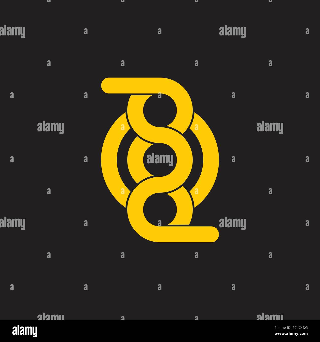 abstract helix infinity line logo vector Stock Vector Image & Art - Alamy