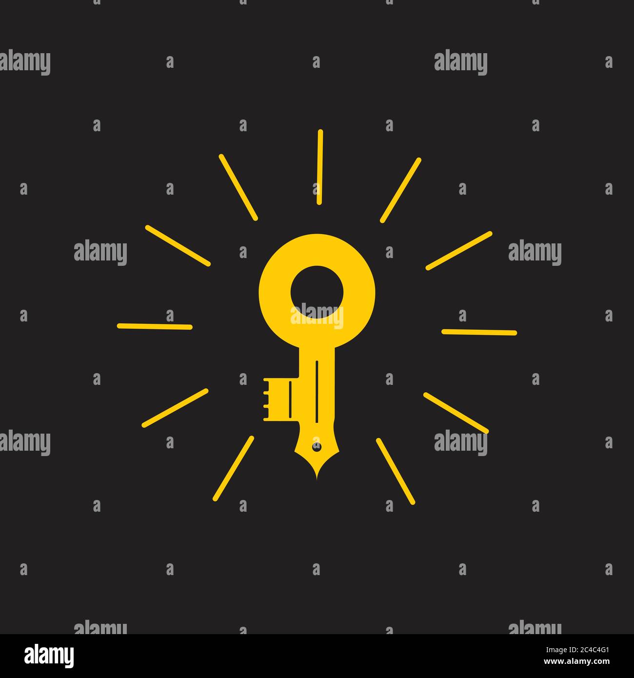 The key to the success Stock Vector Images - Alamy
