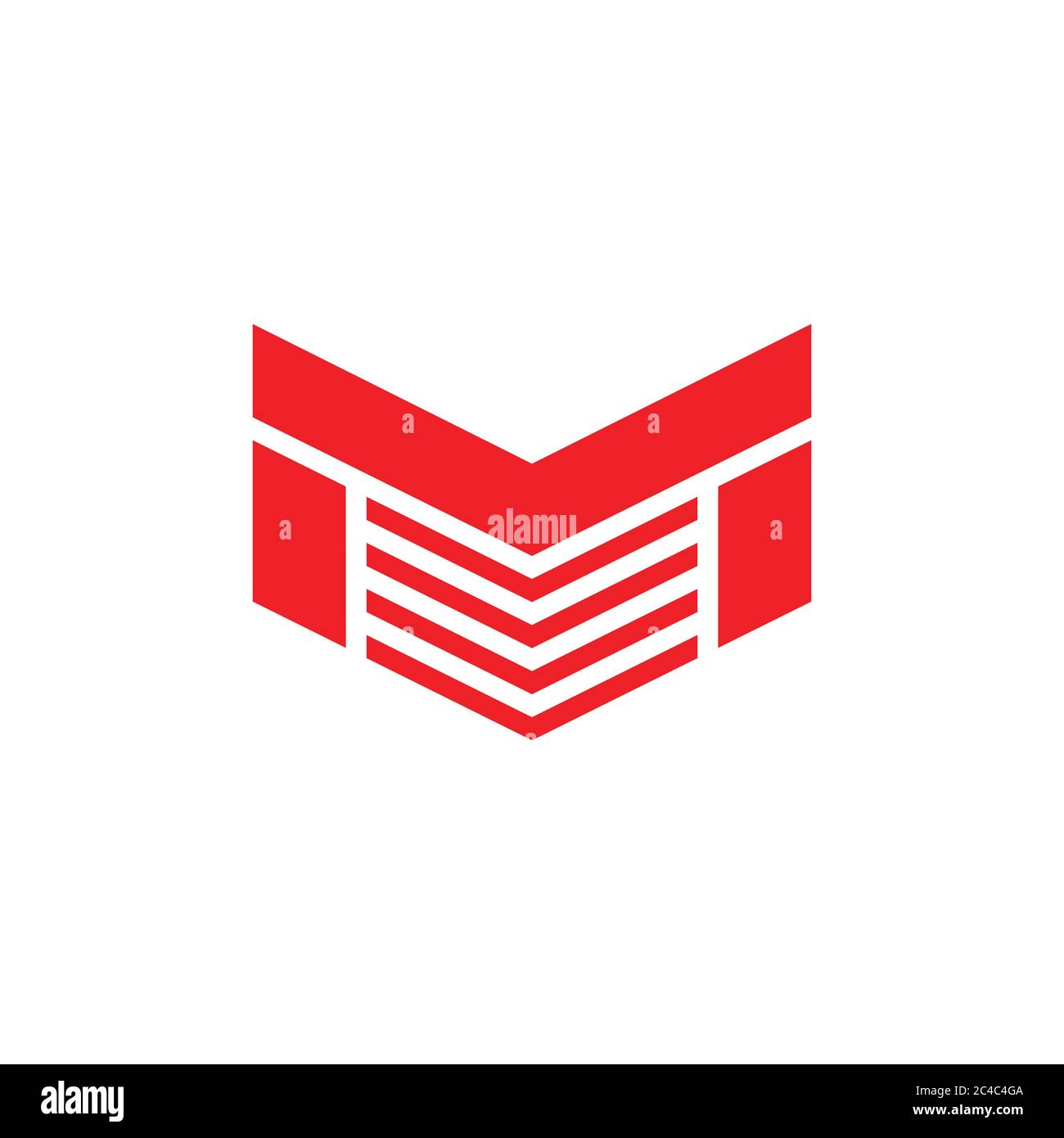 letter m simple geometric stripes logo vector Stock Vector Image & Art ...