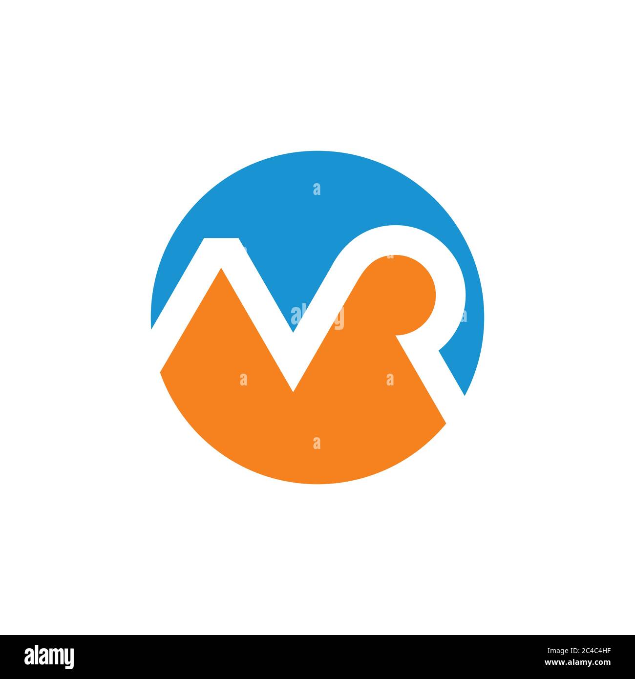 letter mr simple geometric circle logo Stock Vector Image & Art - Alamy