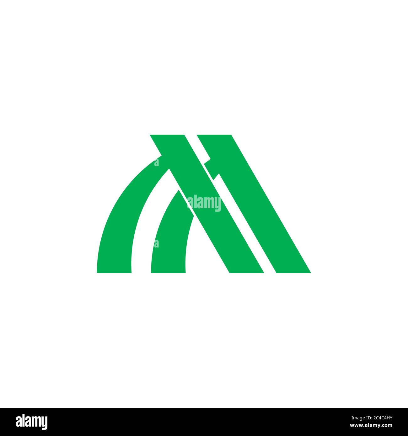 letter m simple linked geometric logo vector Stock Vector Image & Art ...