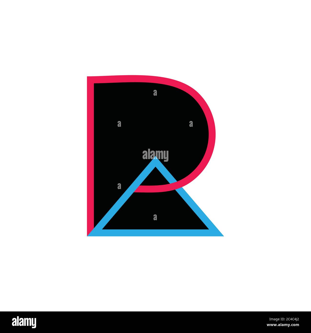 letters pa triangle line logo vector Stock Vector Image & Art - Alamy