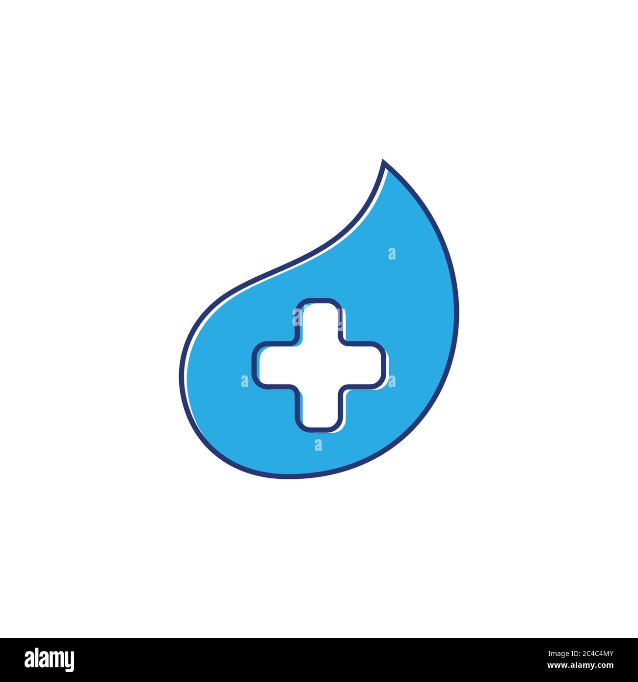 water drop pure medical simple symbol logo vector Stock Vector Image ...