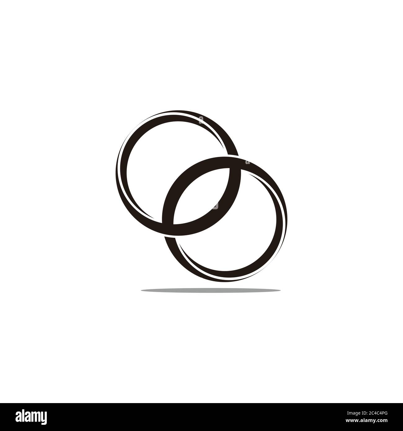 Linked rings Stock Vector Images - Alamy