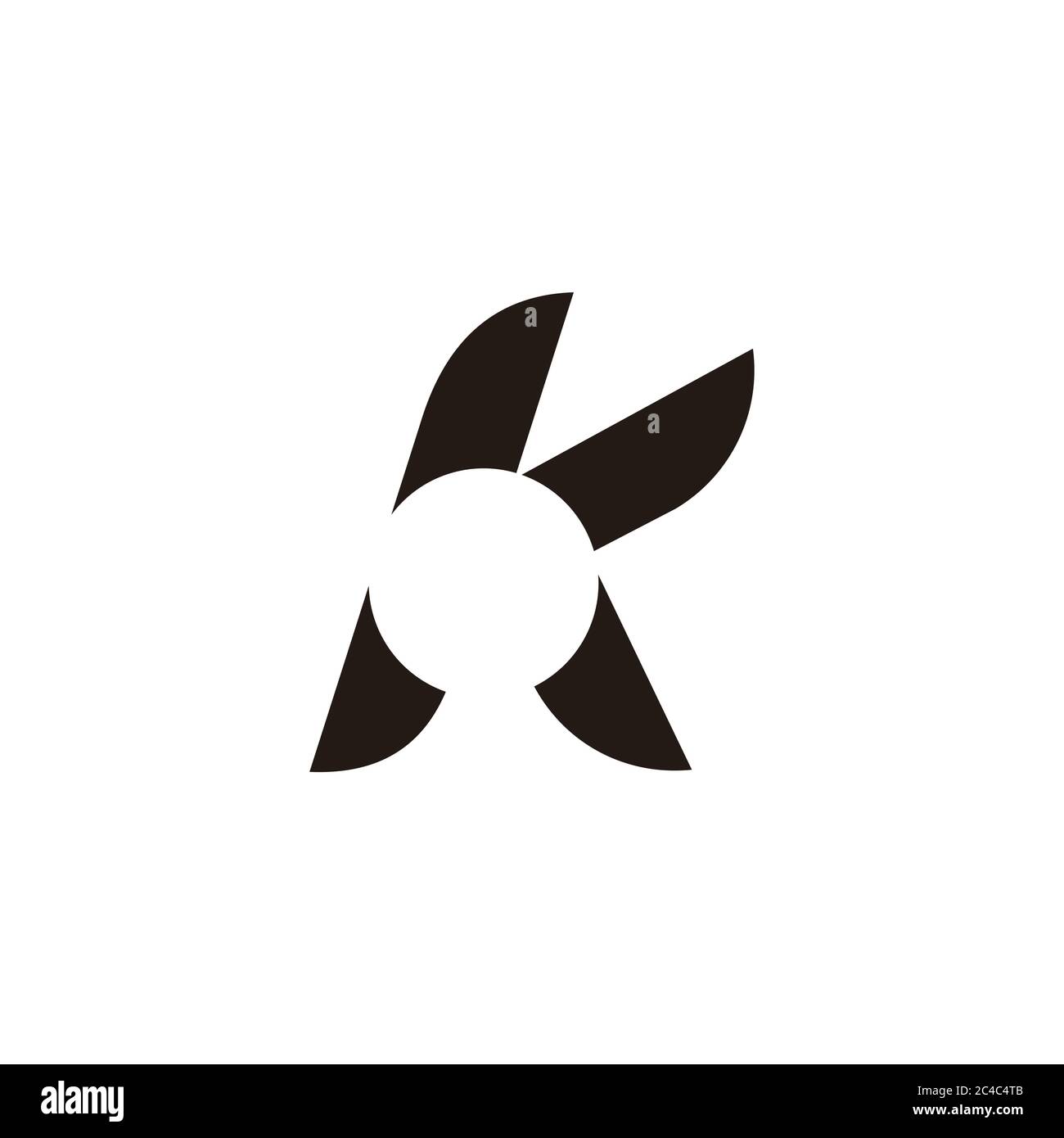 letter k abstract cut design logo vector Stock Vector Image & Art - Alamy