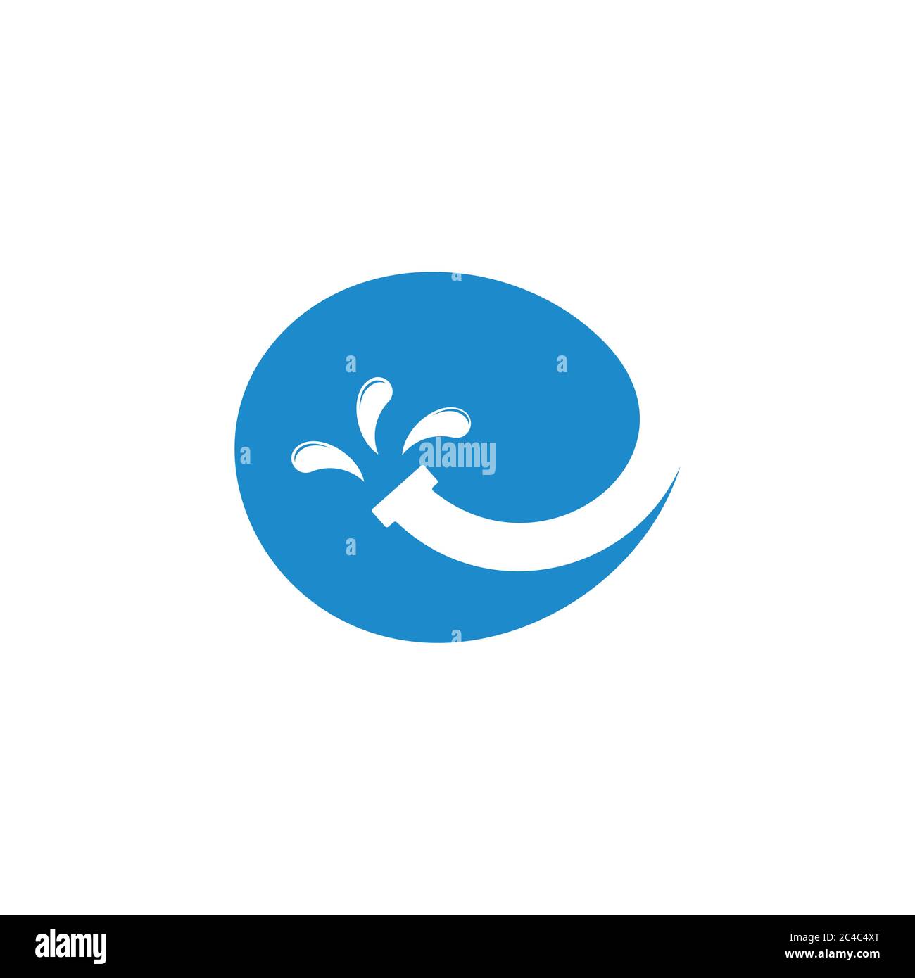 pipe water splash symbol logo vector Stock Vector Image & Art - Alamy