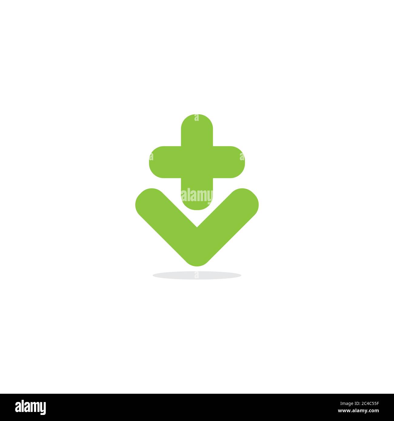 letter v plus medical abstract vector Stock Vector Image & Art - Alamy