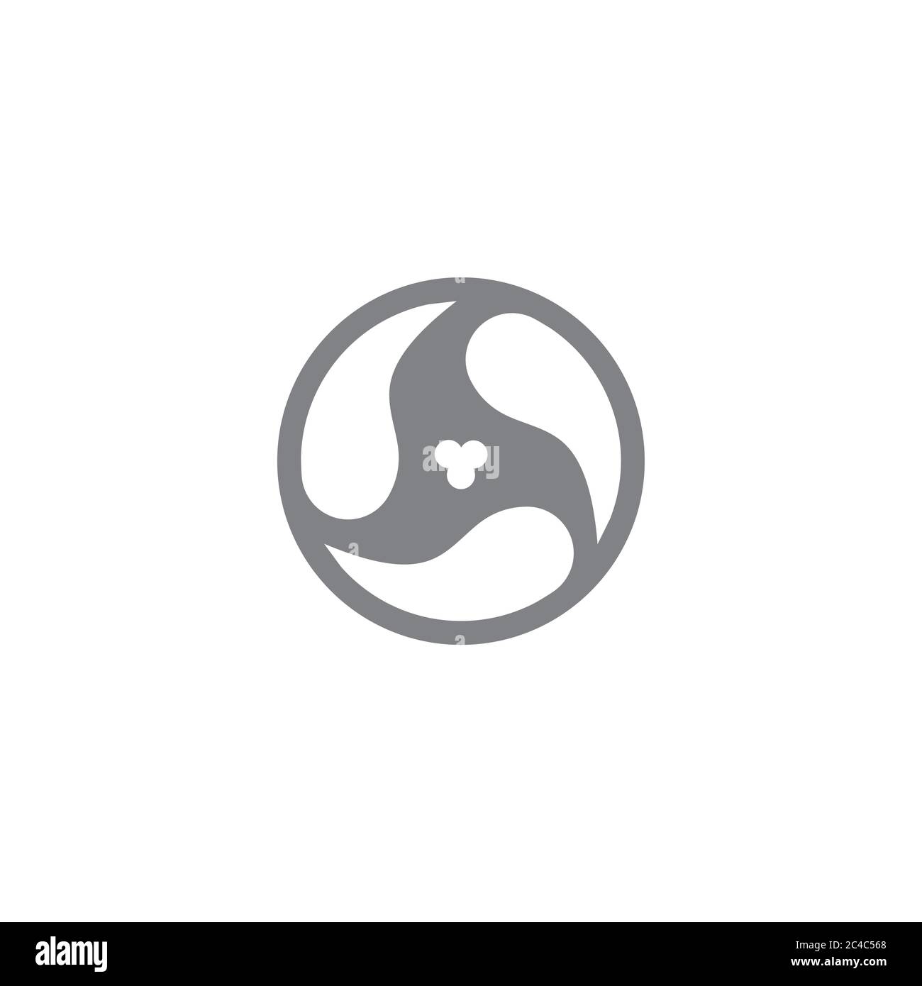 triangle curves flow rotate circle logo Stock Vector Image & Art - Alamy