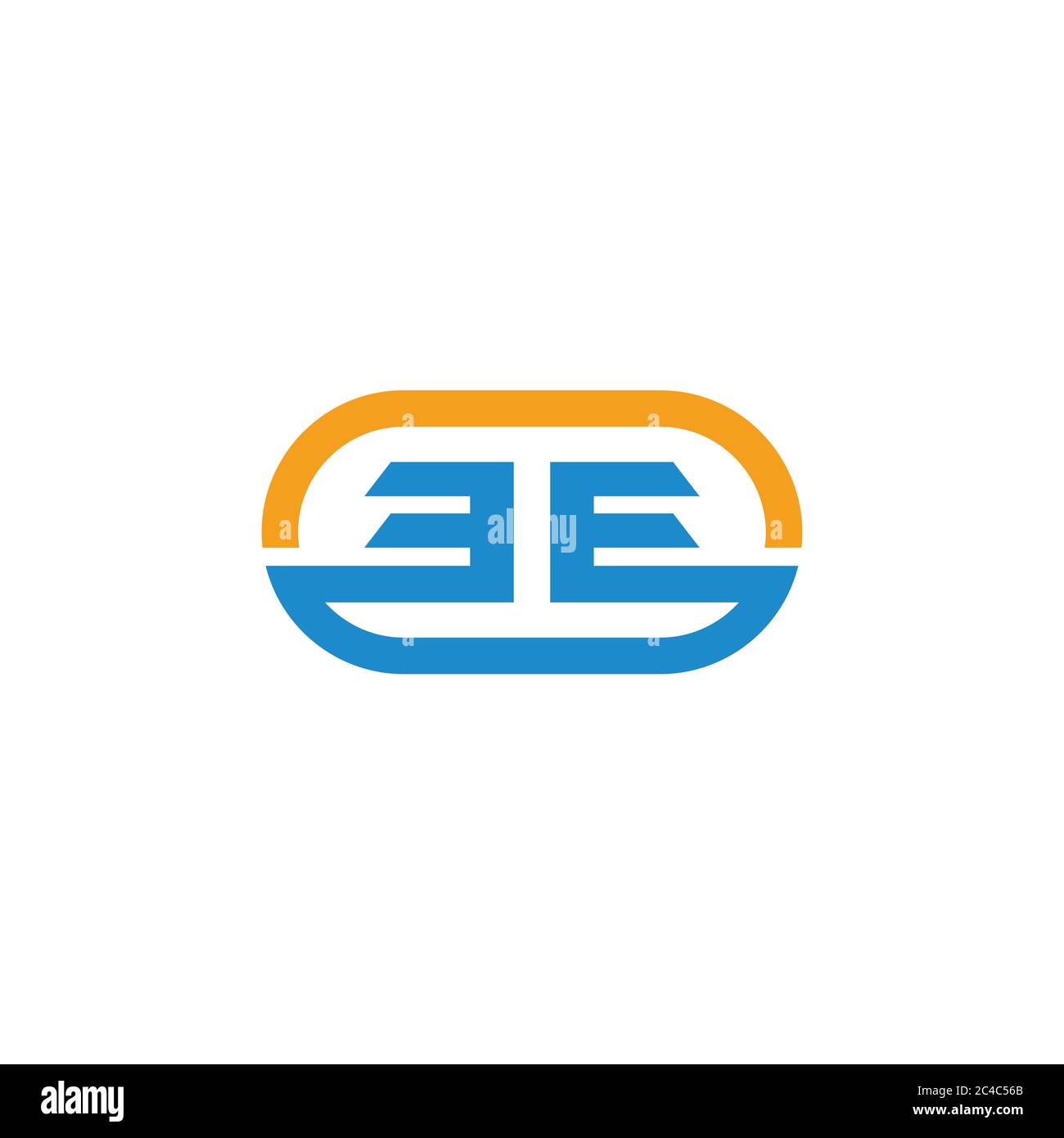 letter ee simple geometric linear shape symbol logo vector Stock Vector ...