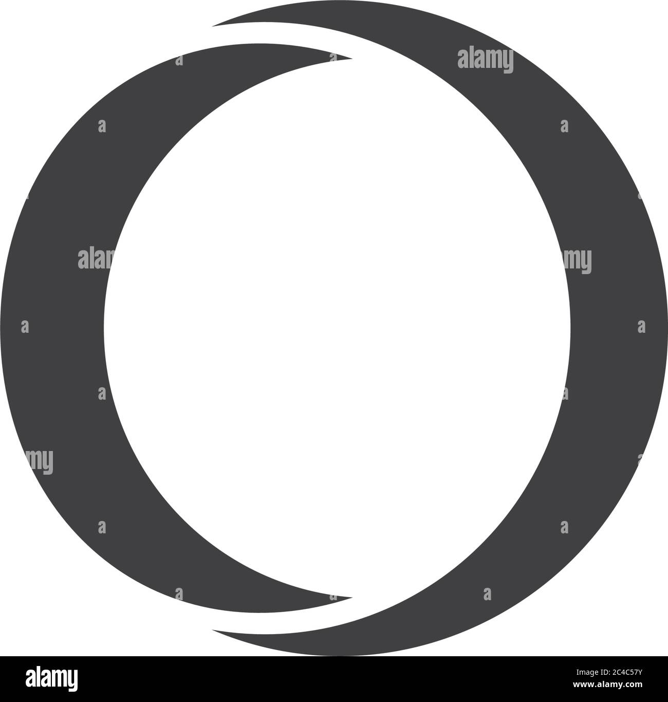 simple 3d flat circle object symbol logo vector Stock Vector Image ...