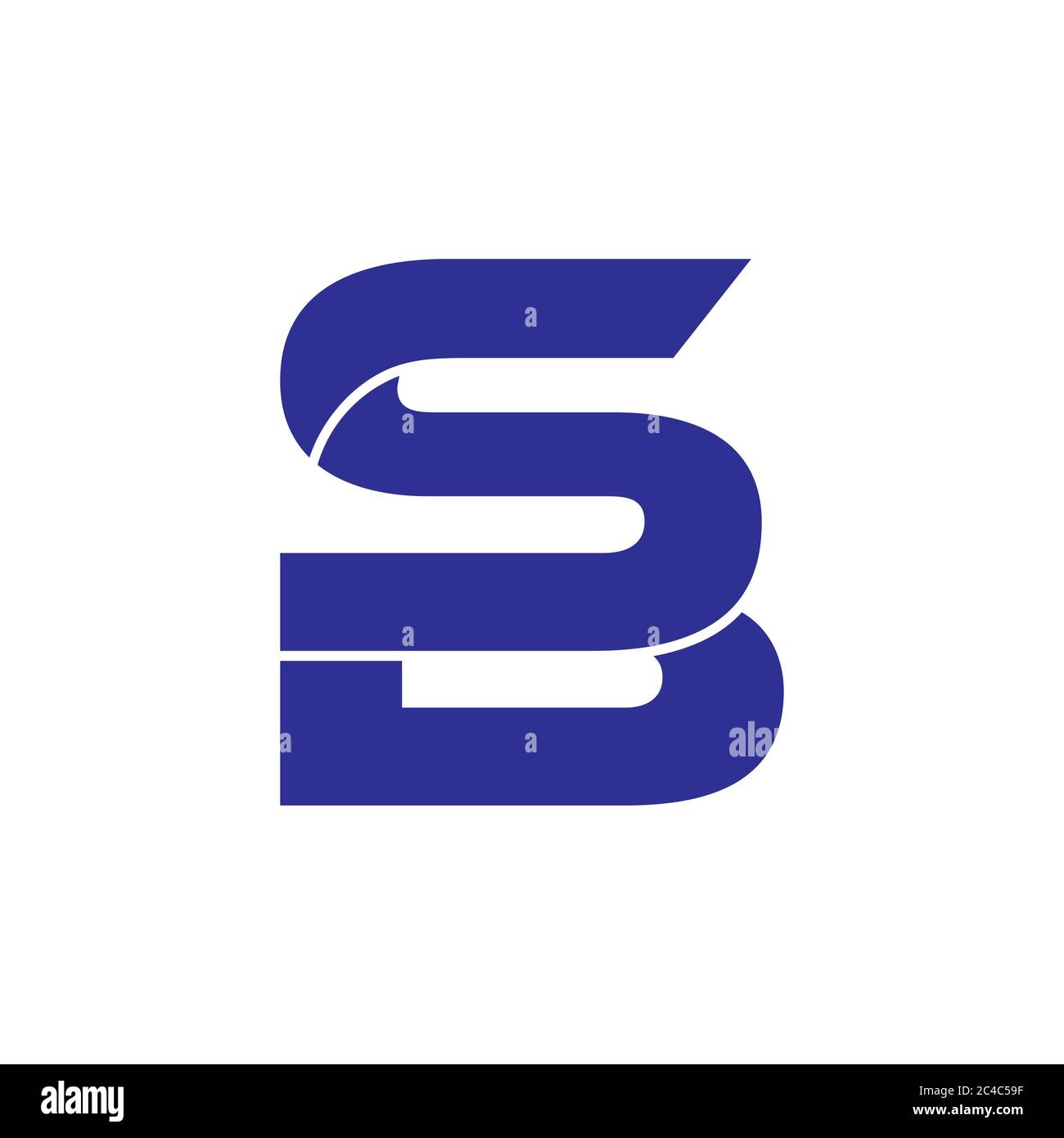 letter sb simple geometric logo vector Stock Vector Image & Art - Alamy