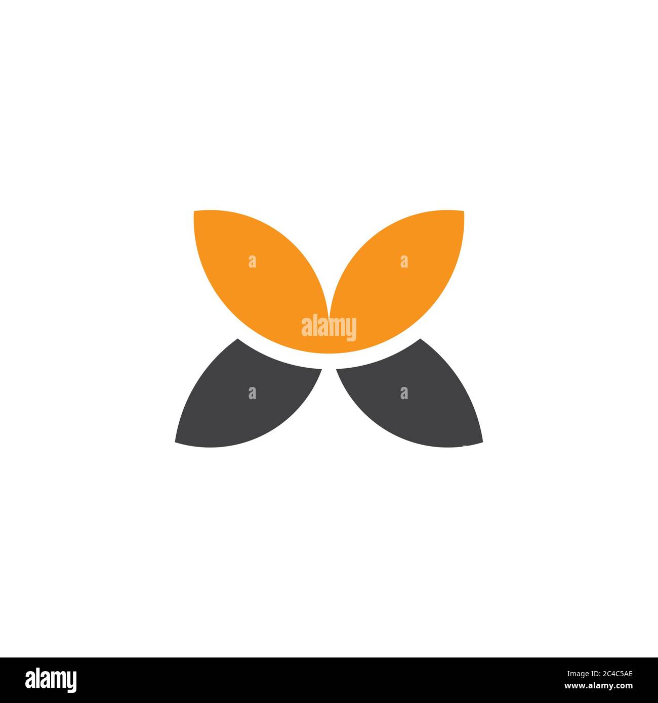 simple geometric abstract butterfly symbol logo vector Stock Vector ...