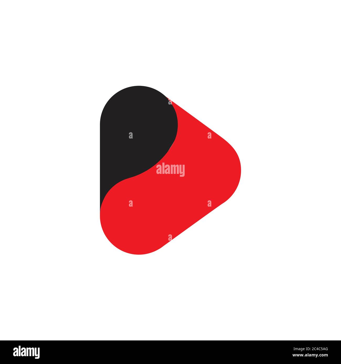 letter d curves 3d color logo vector Stock Vector Image & Art - Alamy