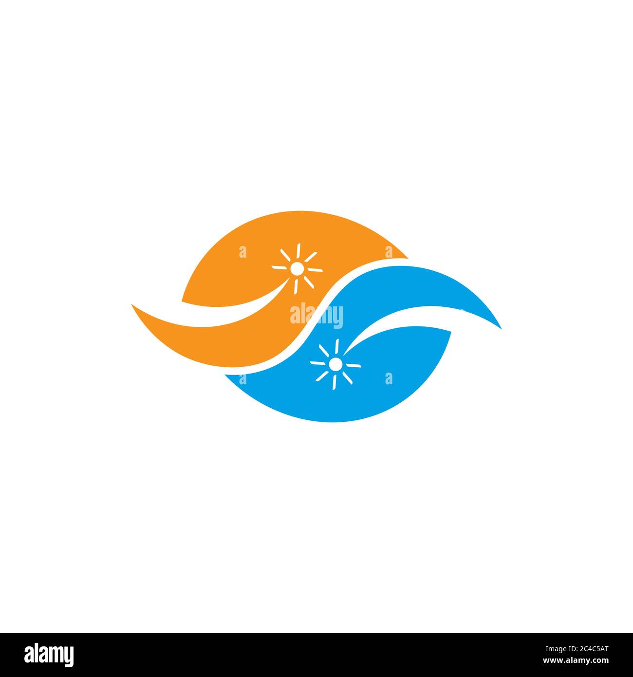 abstract sun waves curves geometric symbol logo vector Stock Vector ...